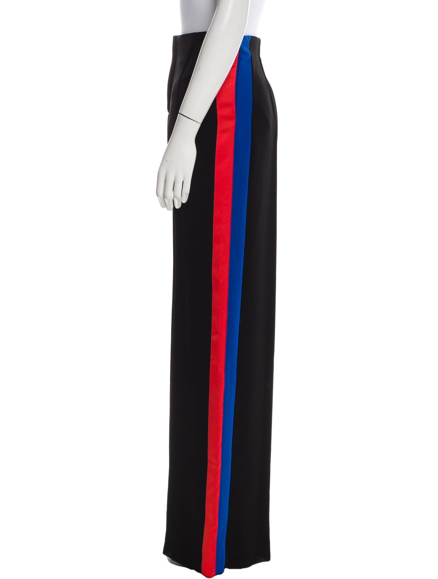 Mulberry Colorblock Pattern Wide Leg Pants w/ Tags - Black, 12" Rise ...
