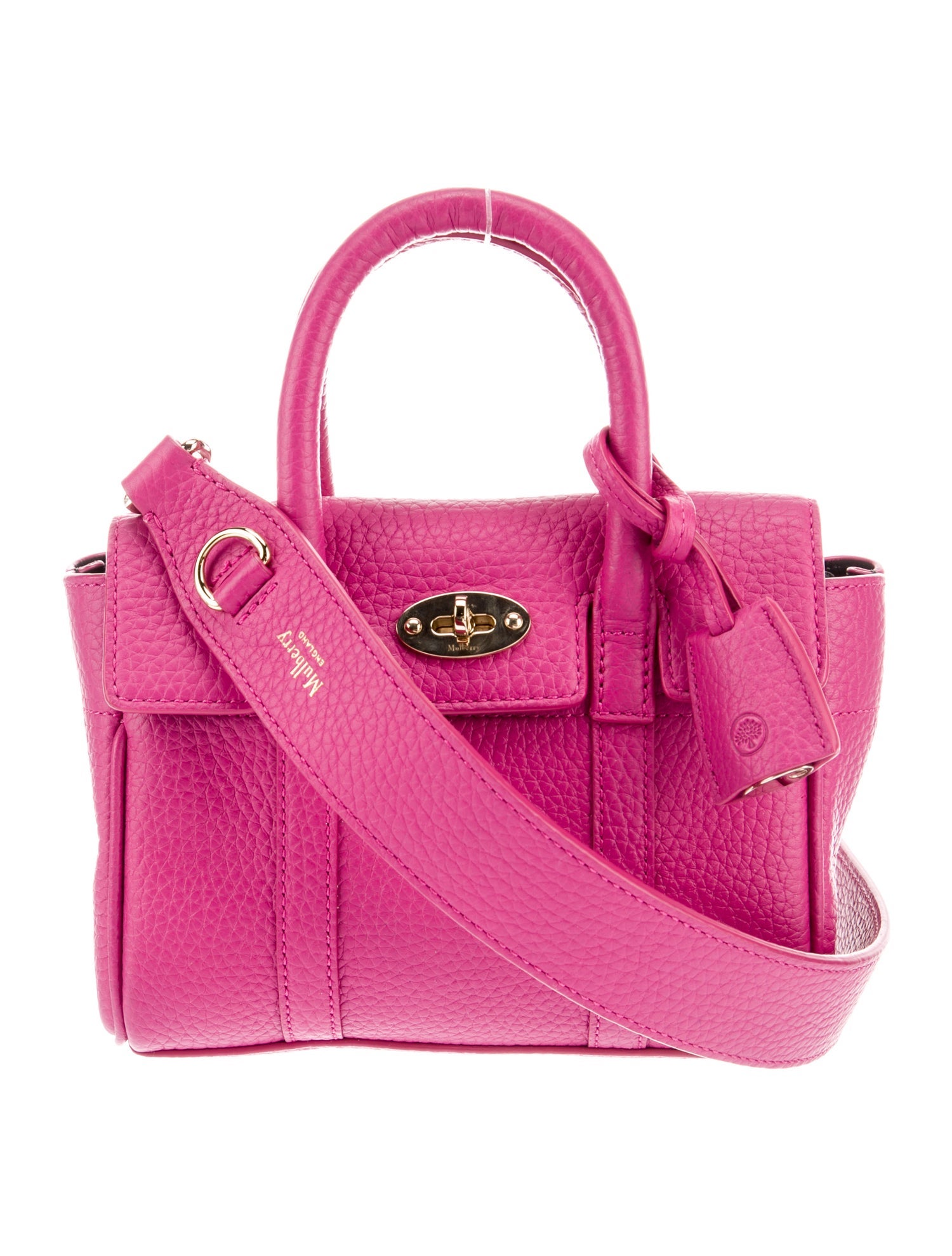 Mulberry Leather Top Handle Bag - Pink Handle Bags, Handbags - MUL39068 ...