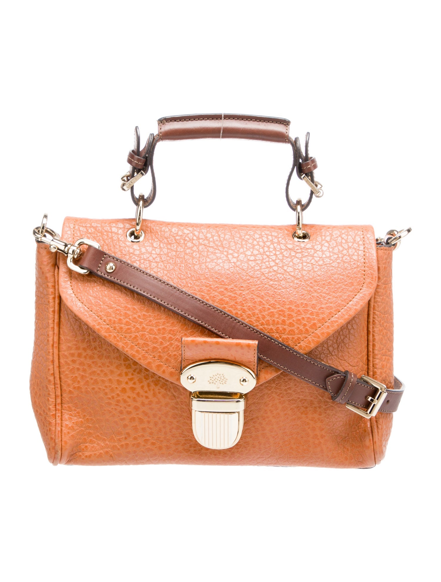Mulberry Leather Top Handle Bag - Handle Bags, Handbags - MUL39373 ...