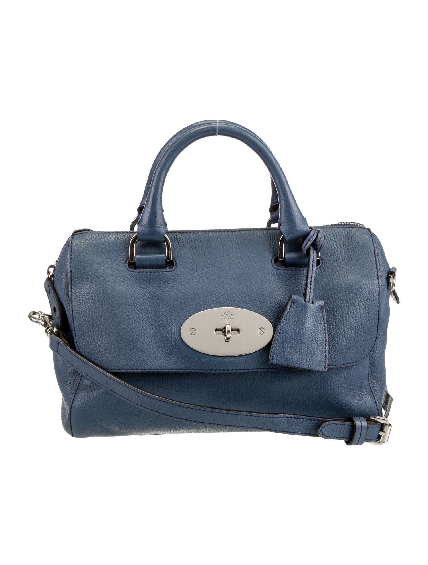Mulberry Leather Top Handle Bag - Blue Handle Bags, Handbags - MUL39623 ...