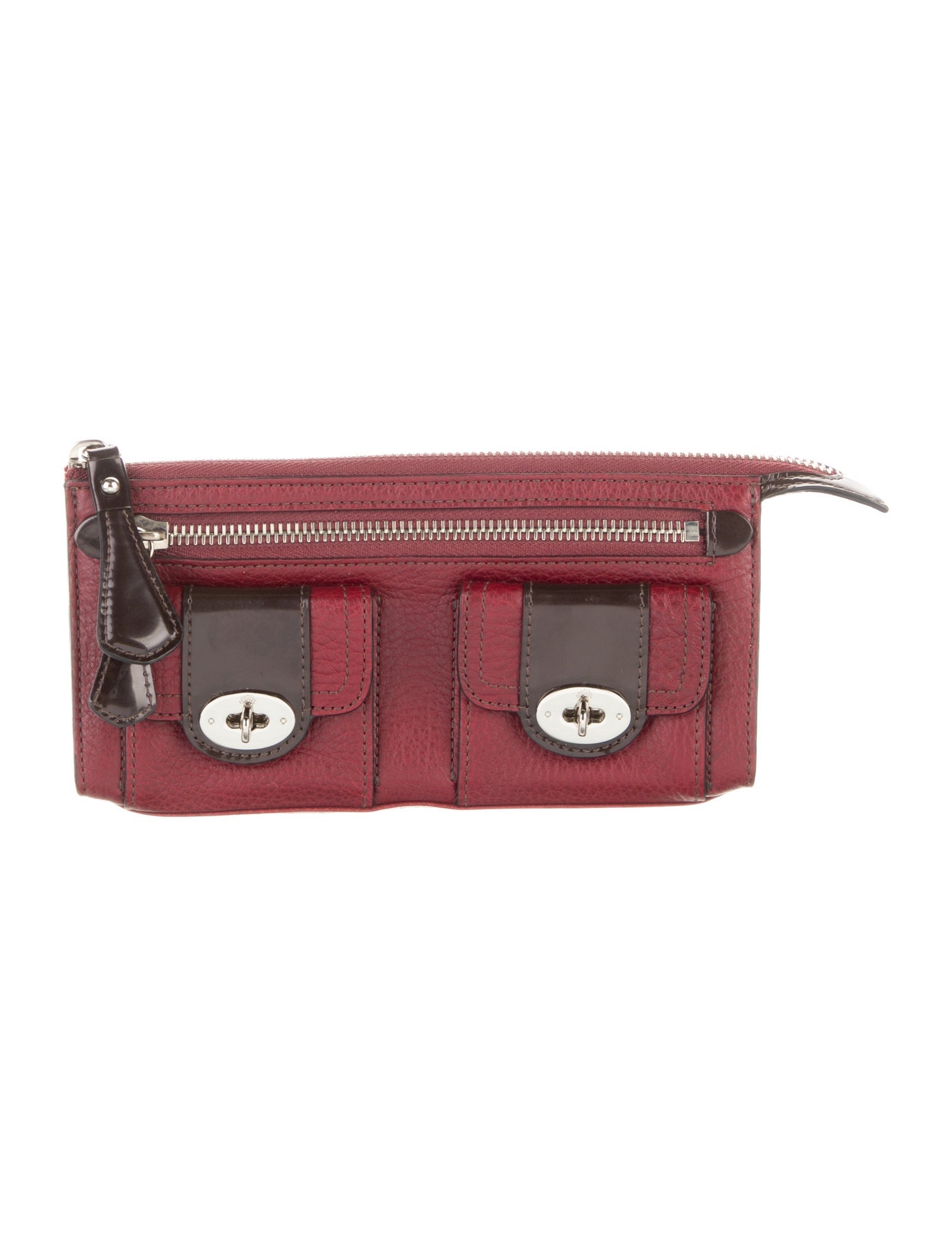 Mulberry Leather Wallet - Burgundy Wallets, Accessories - MUL39935 ...