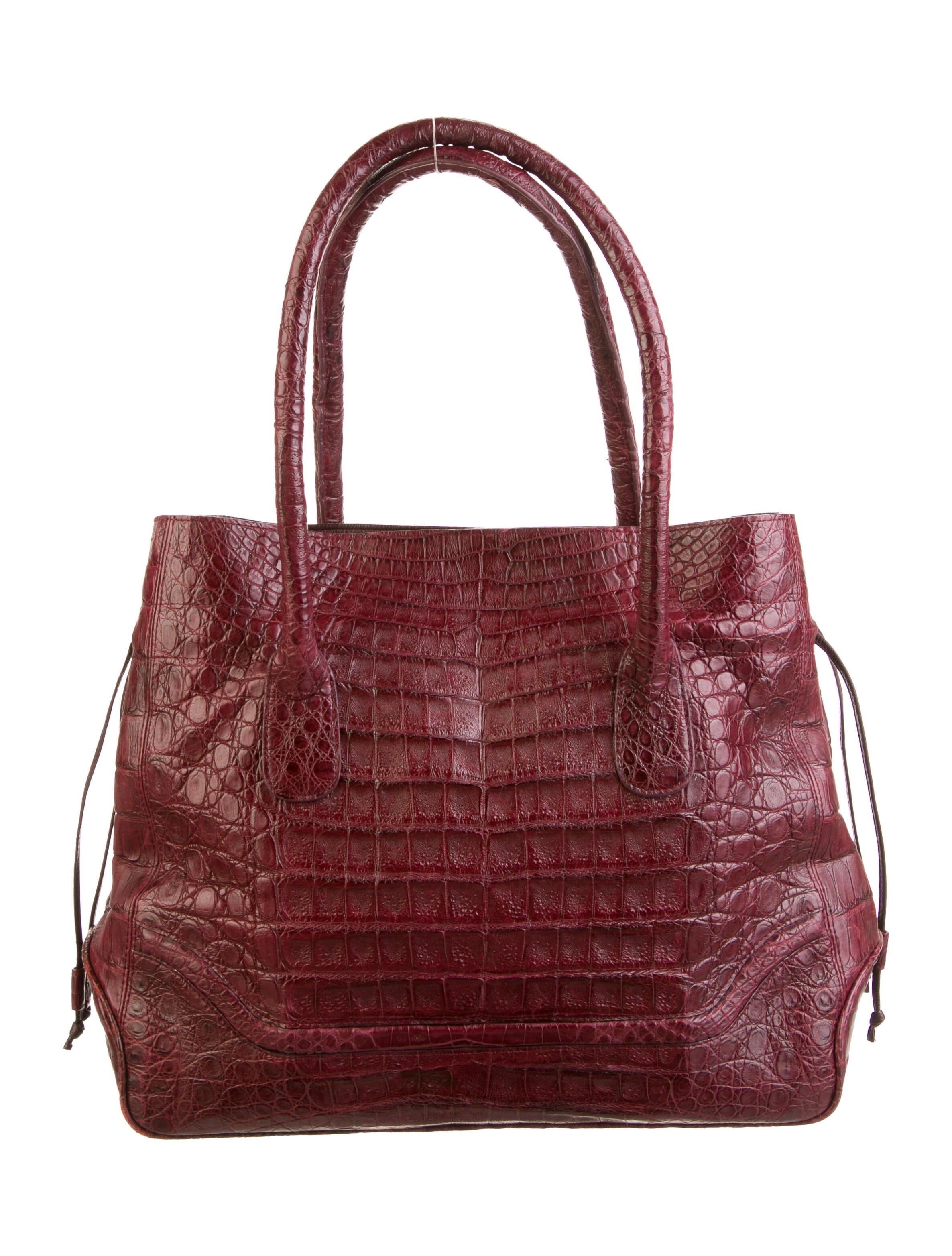 Nancy Gonzalez Woven Crocodile Tote - Brown Totes, Handbags - NAN26292 ...