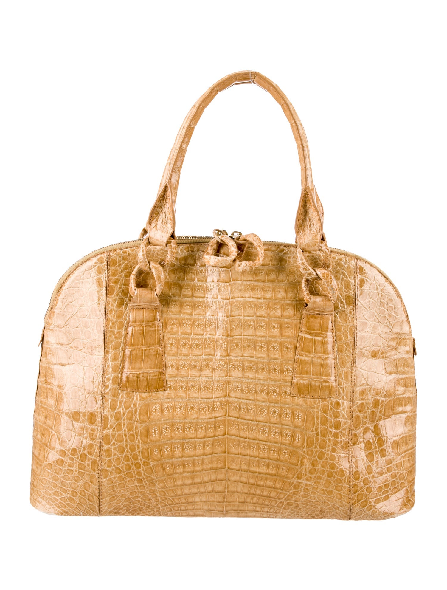 Nancy Gonzalez Lizard Handbag - Brown Handle Bags, Handbags - NAN38827 ...