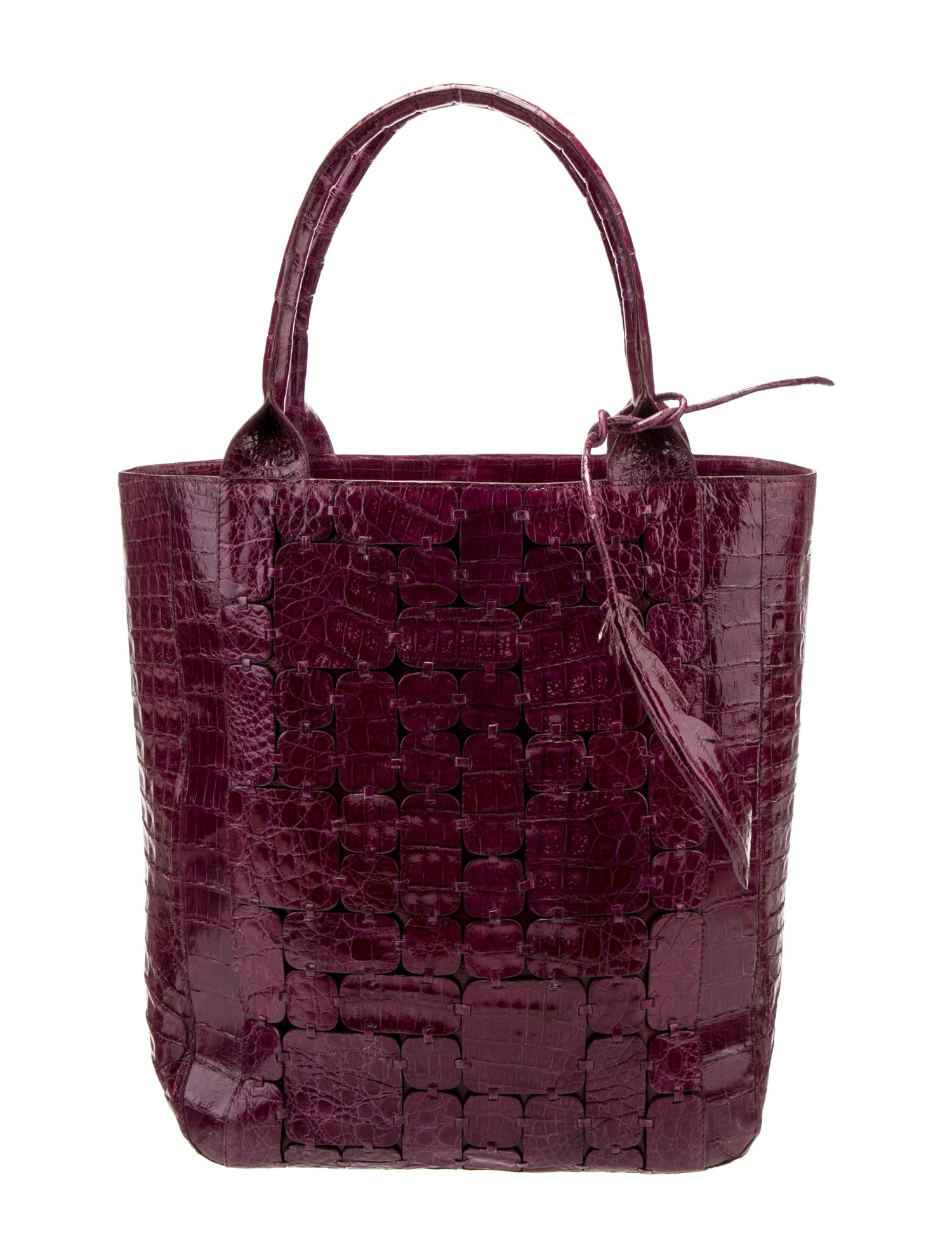 Nancy Gonzalez Crocodile Tote Bag - Purple Totes, Handbags - NAN39050 ...