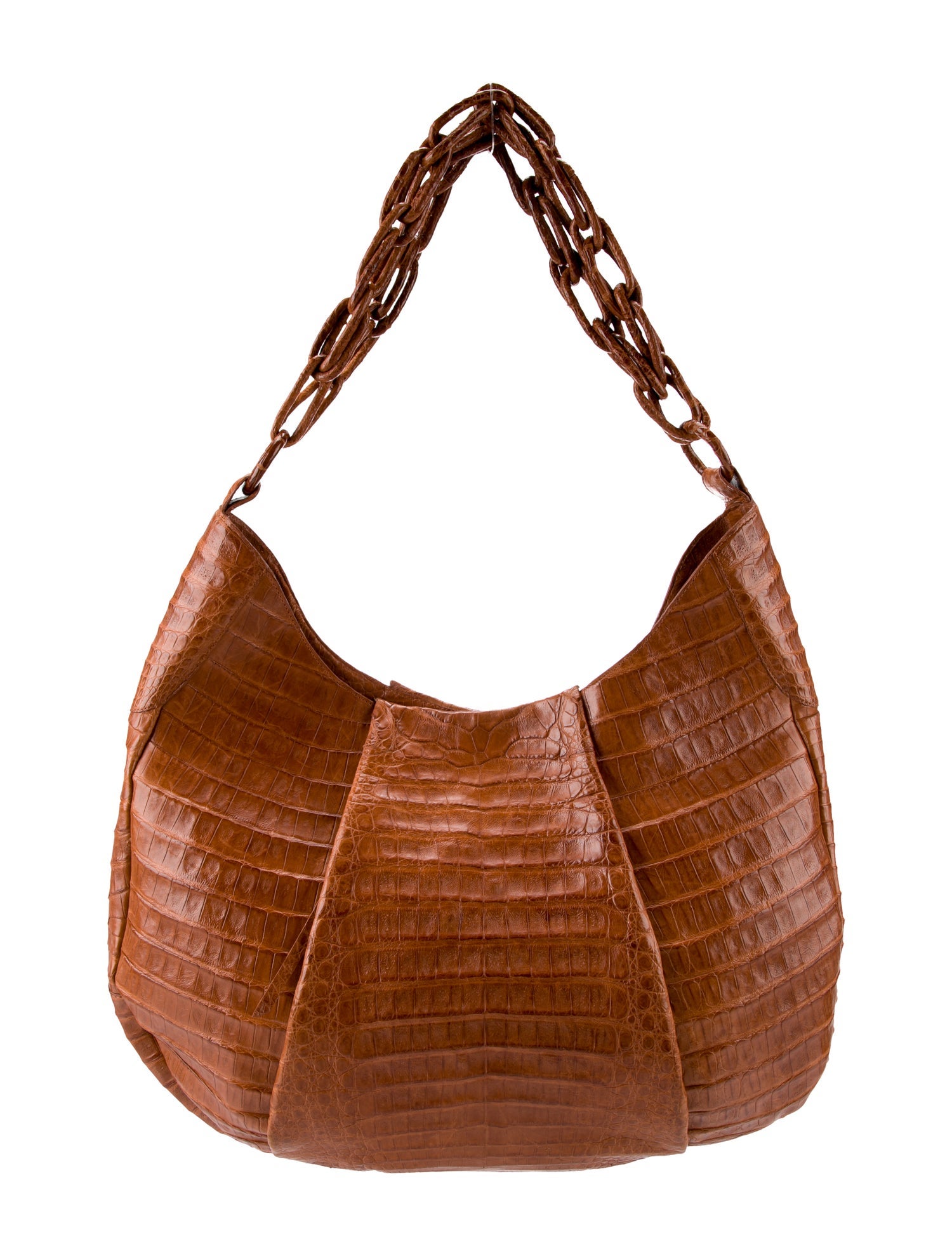 Nancy Gonzalez Crocodile Shoulder Bag - Brown Shoulder Bags, Handbags ...