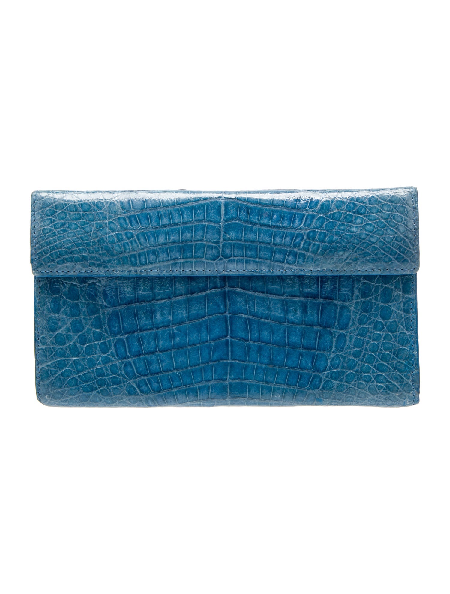 Nancy Gonzalez Crocodile Clutch - Blue Clutches, Handbags - NAN40845 | The RealReal