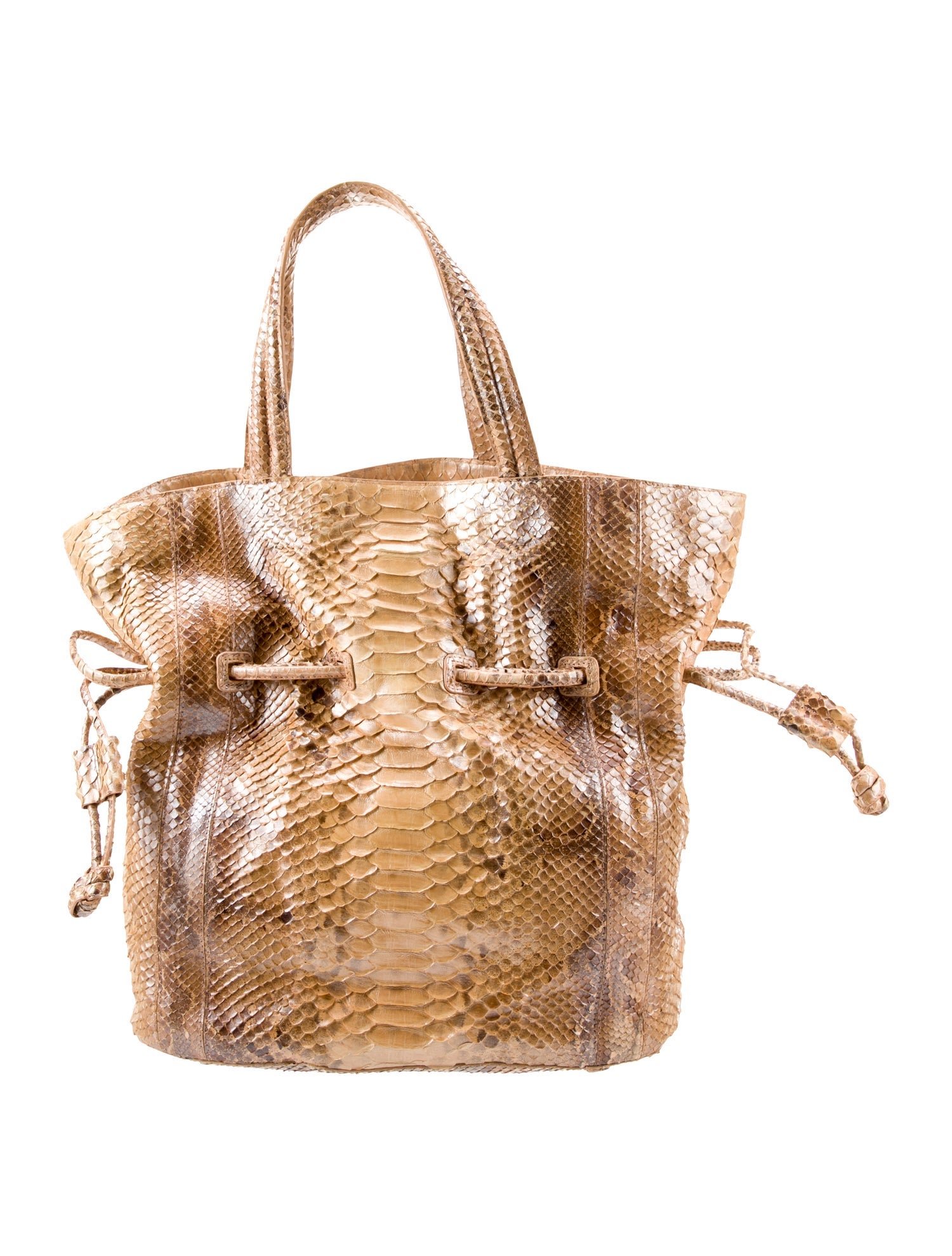 Nancy Gonzalez Python Shoulder Bag - Neutrals Shoulder Bags, Handbags ...