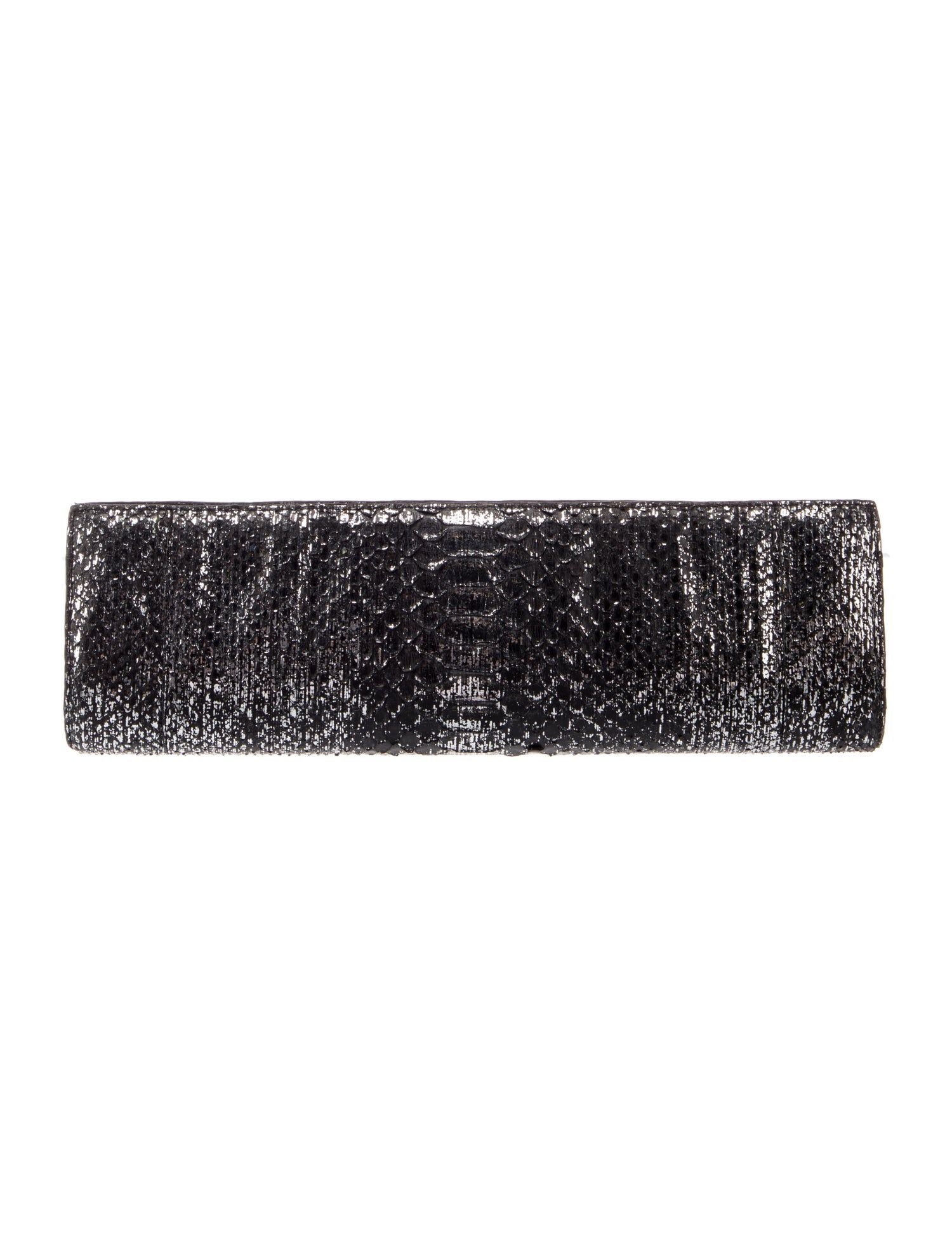 Nancy Gonzalez Python Clutch - Black Clutches, Handbags - NAN41430 ...