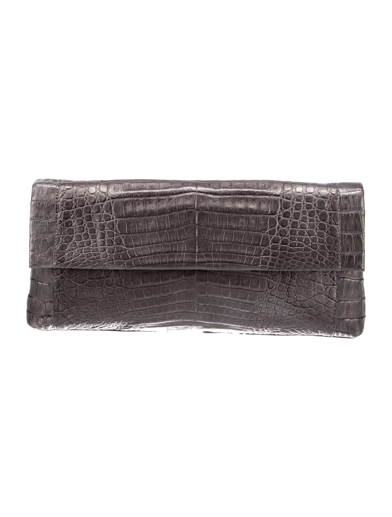 Nancy Gonzalez Crocodile Clutch - Metallic Clutches, Handbags ...