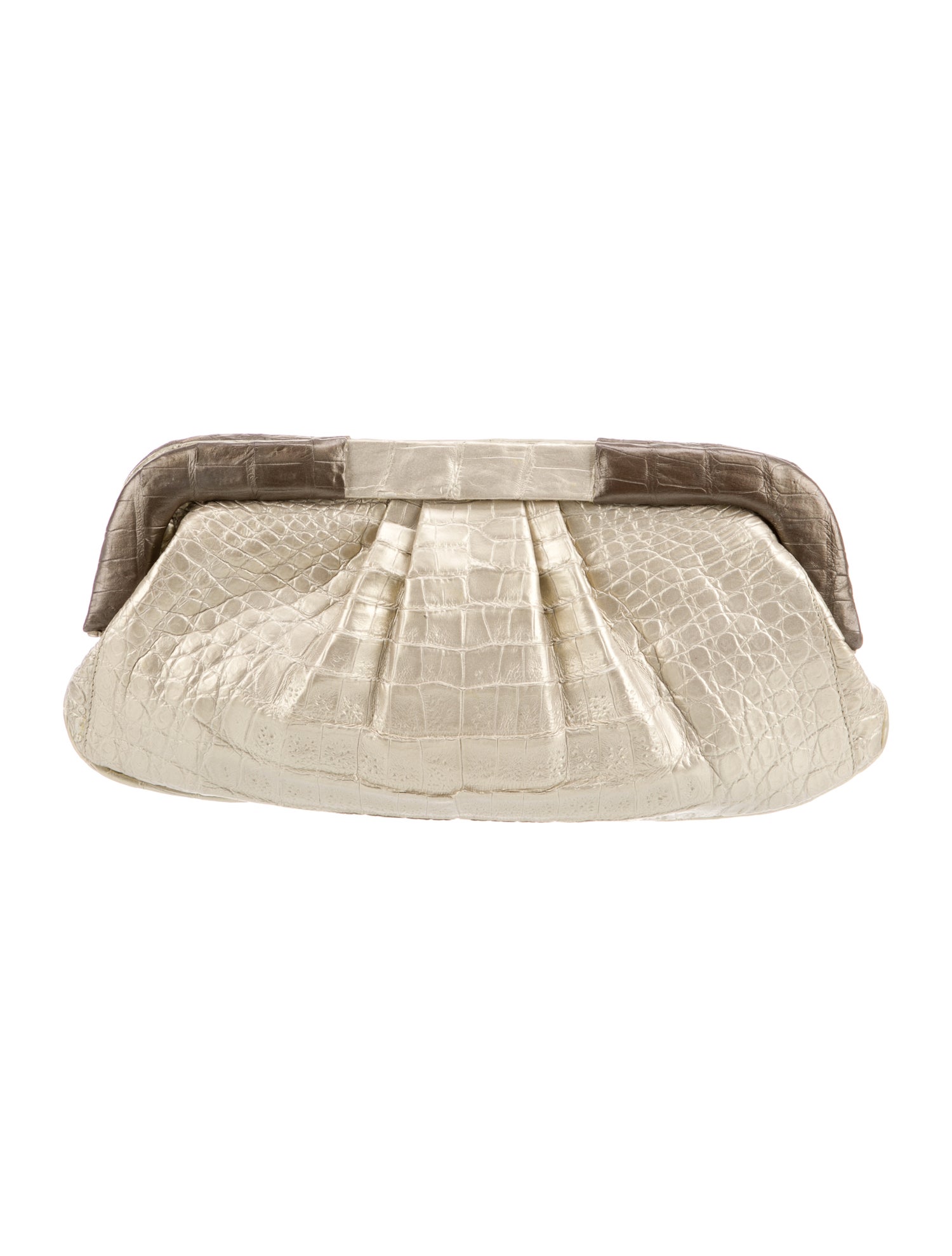 Nancy Gonzalez Crocodile Evening Bag - Metallic Clutches, Handbags ...