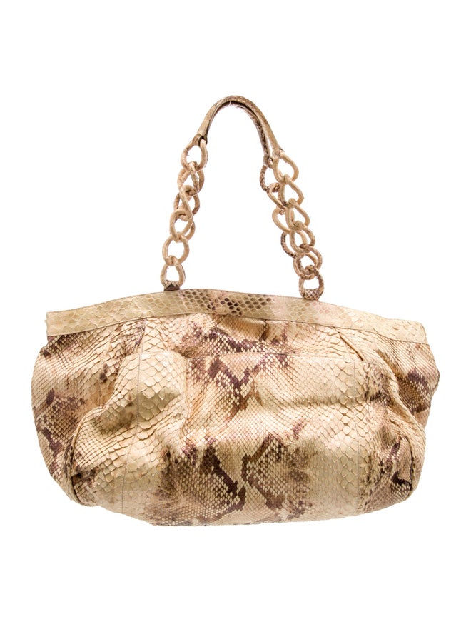 Jane August 57th Street Python Hobo - Metallic Hobos, Handbags ...