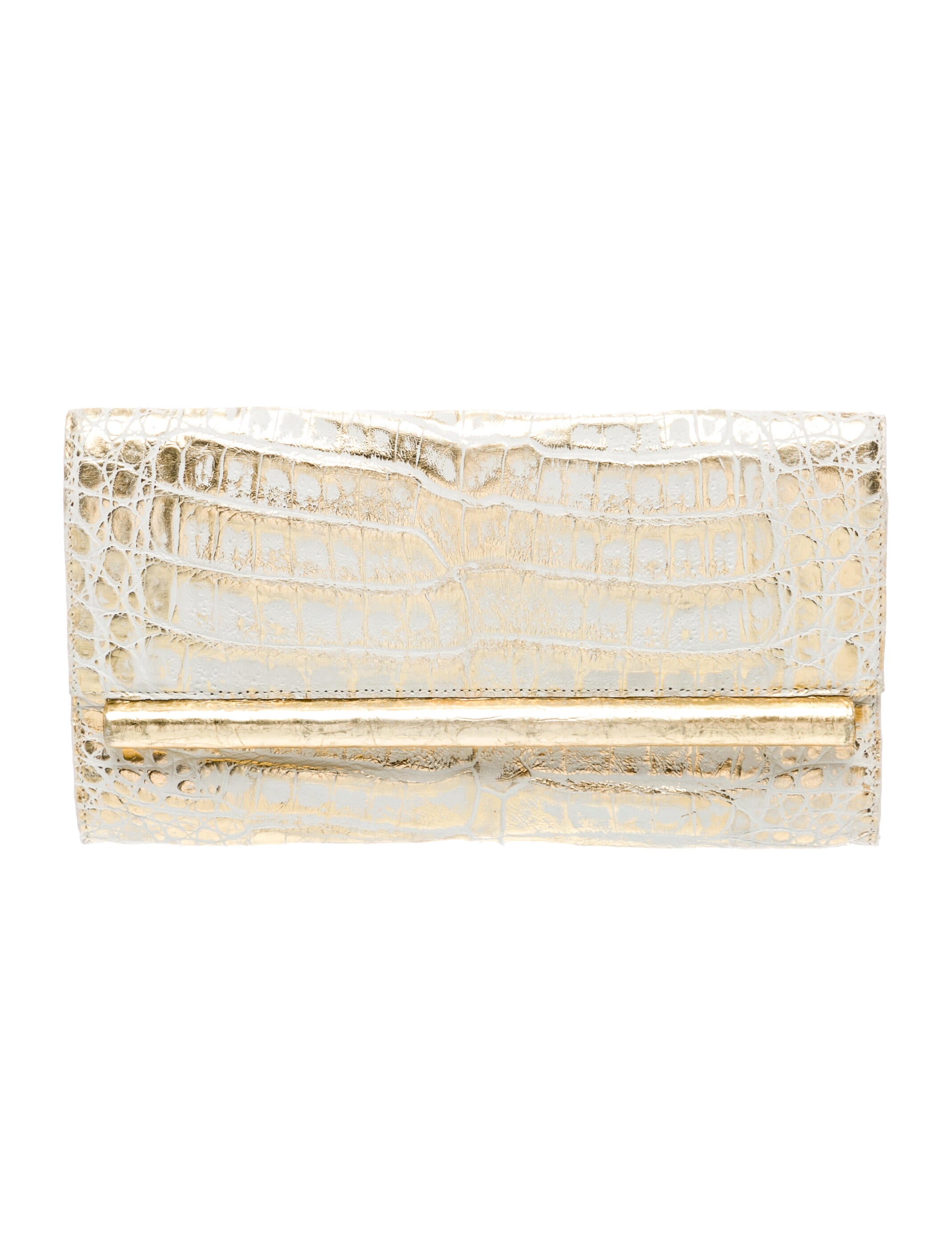 Nancy Gonzalez Leather Clutch - Neutrals Clutches, Handbags - NAN42317 ...