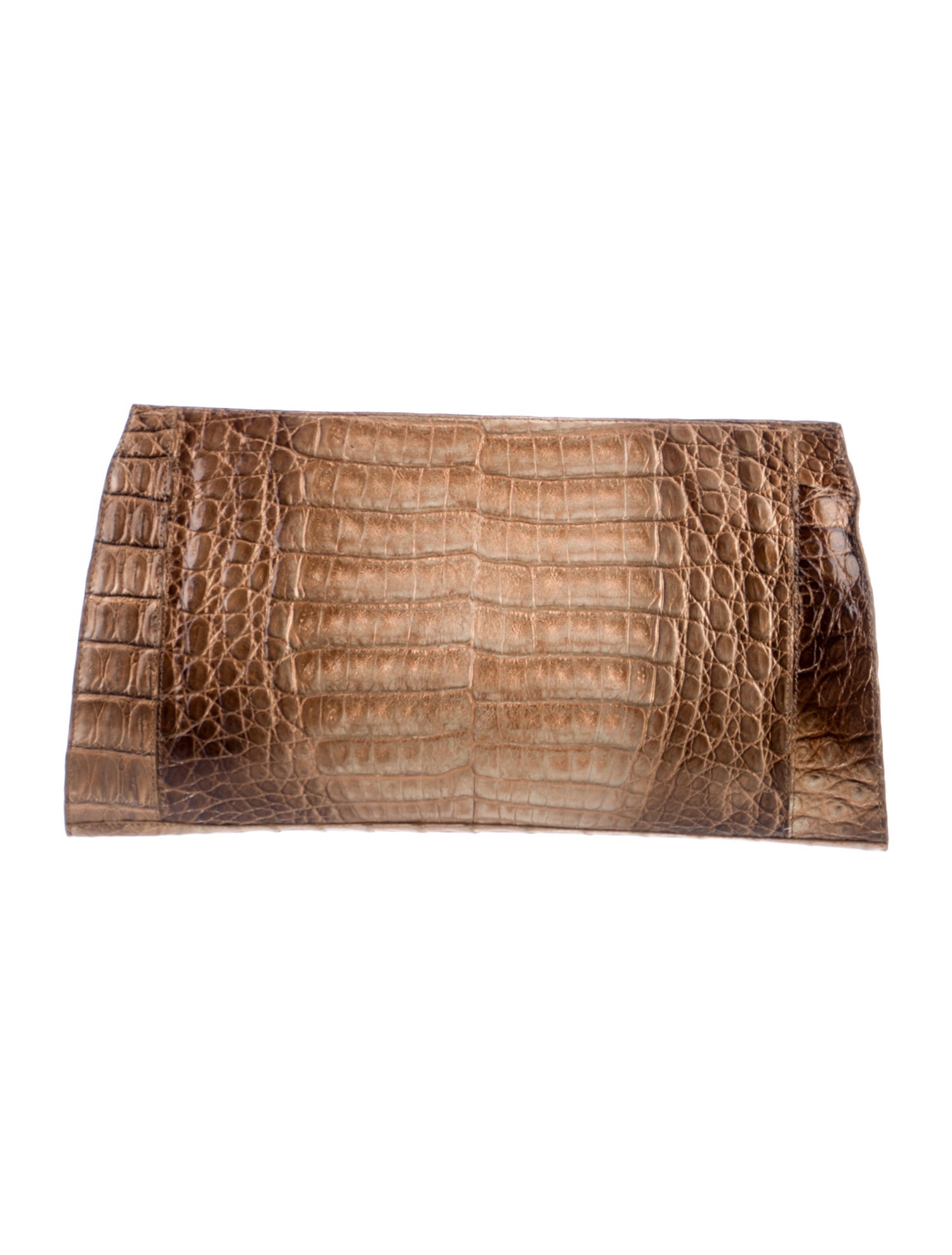 Nancy Gonzalez Crocodile Clutch - Brown Clutches, Handbags - NAN42410 ...