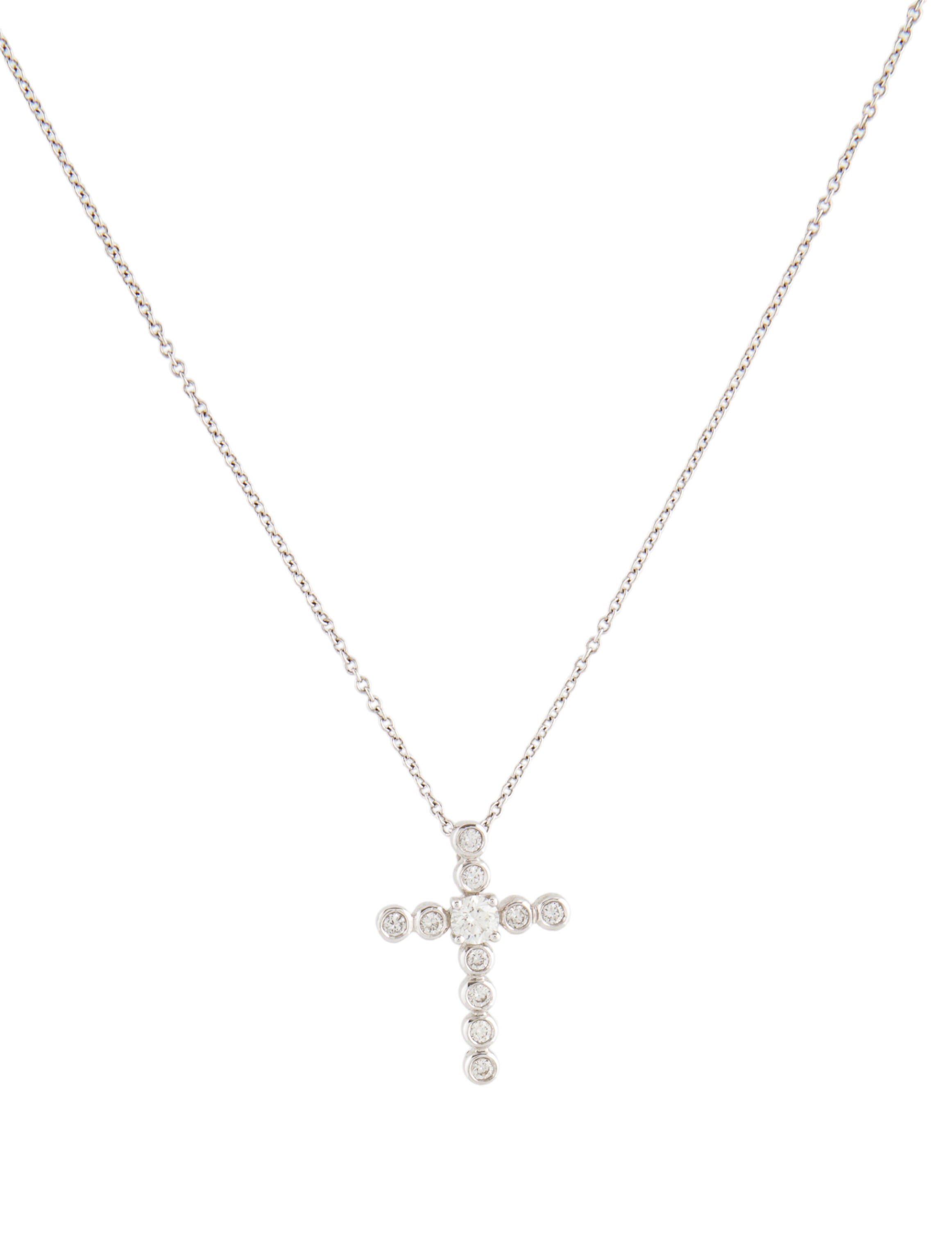 Roberto Coin 18K Diamond Cursive Letter M Pendant Necklace - 18K White ...