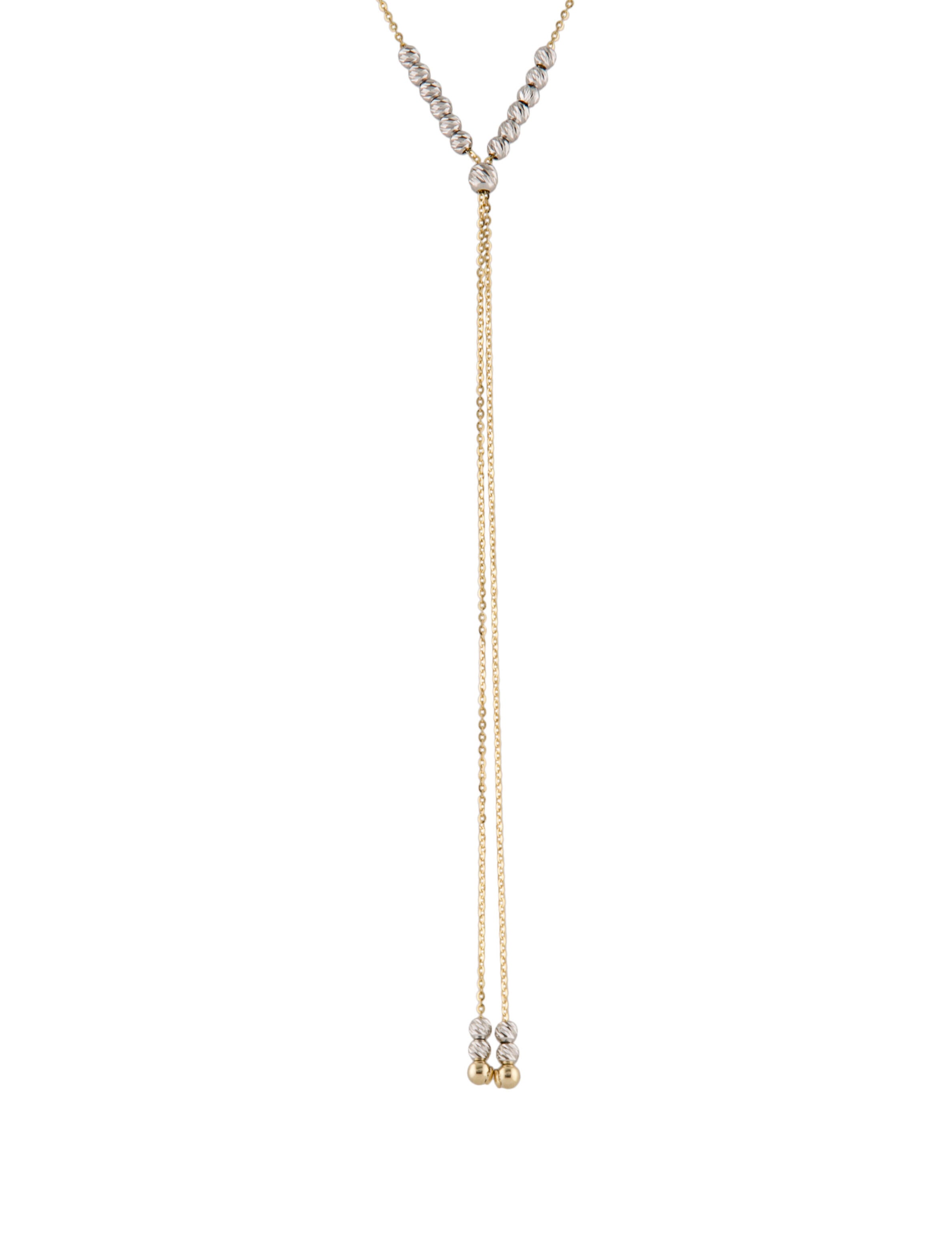 David Yurman Turquoise & Pearl Lariat Necklace - Blue, 18K Yellow Gold ...