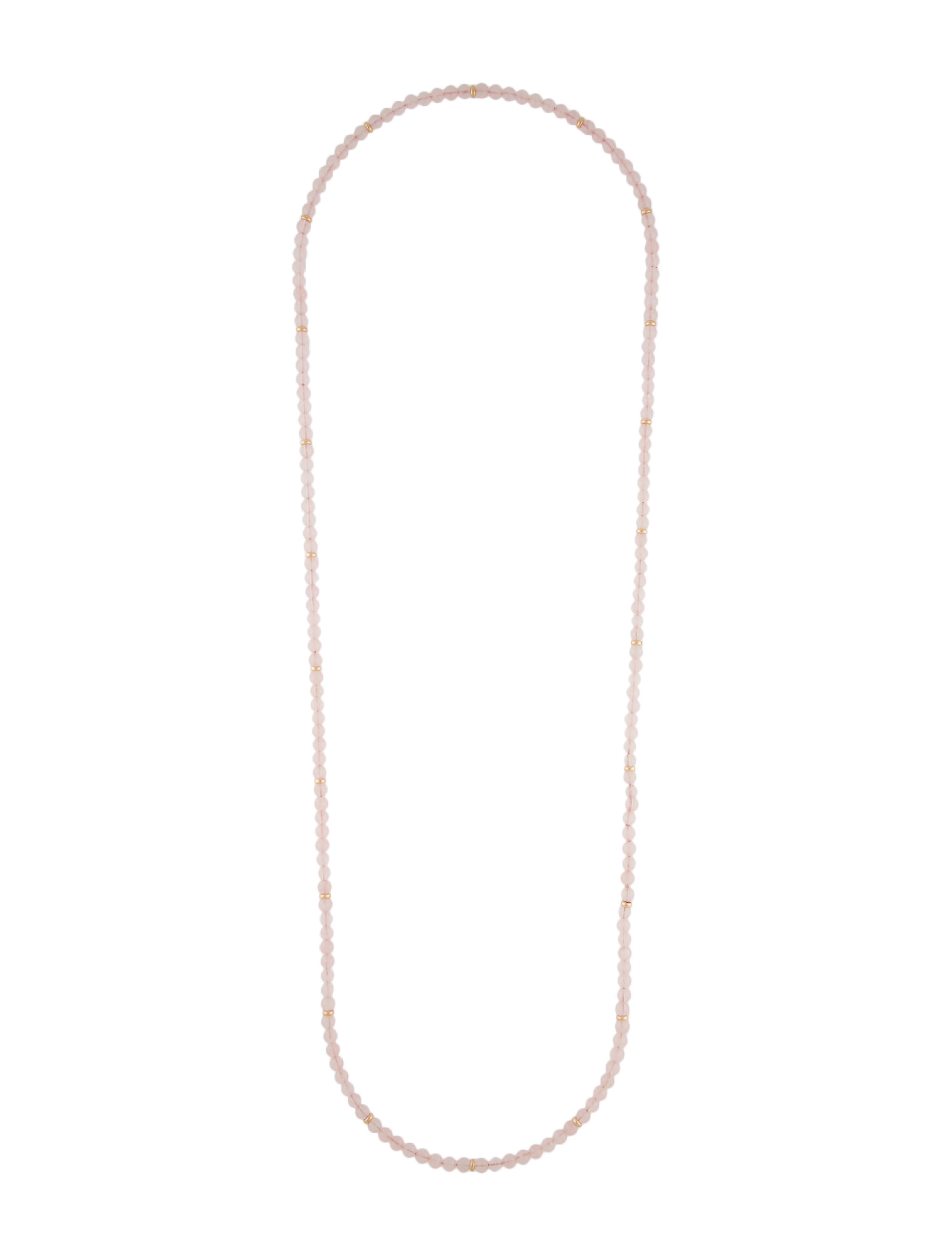 Tiffany & Co. Two-Tone Mixed Bead Chain Necklace - 18K Rose Gold Bead ...