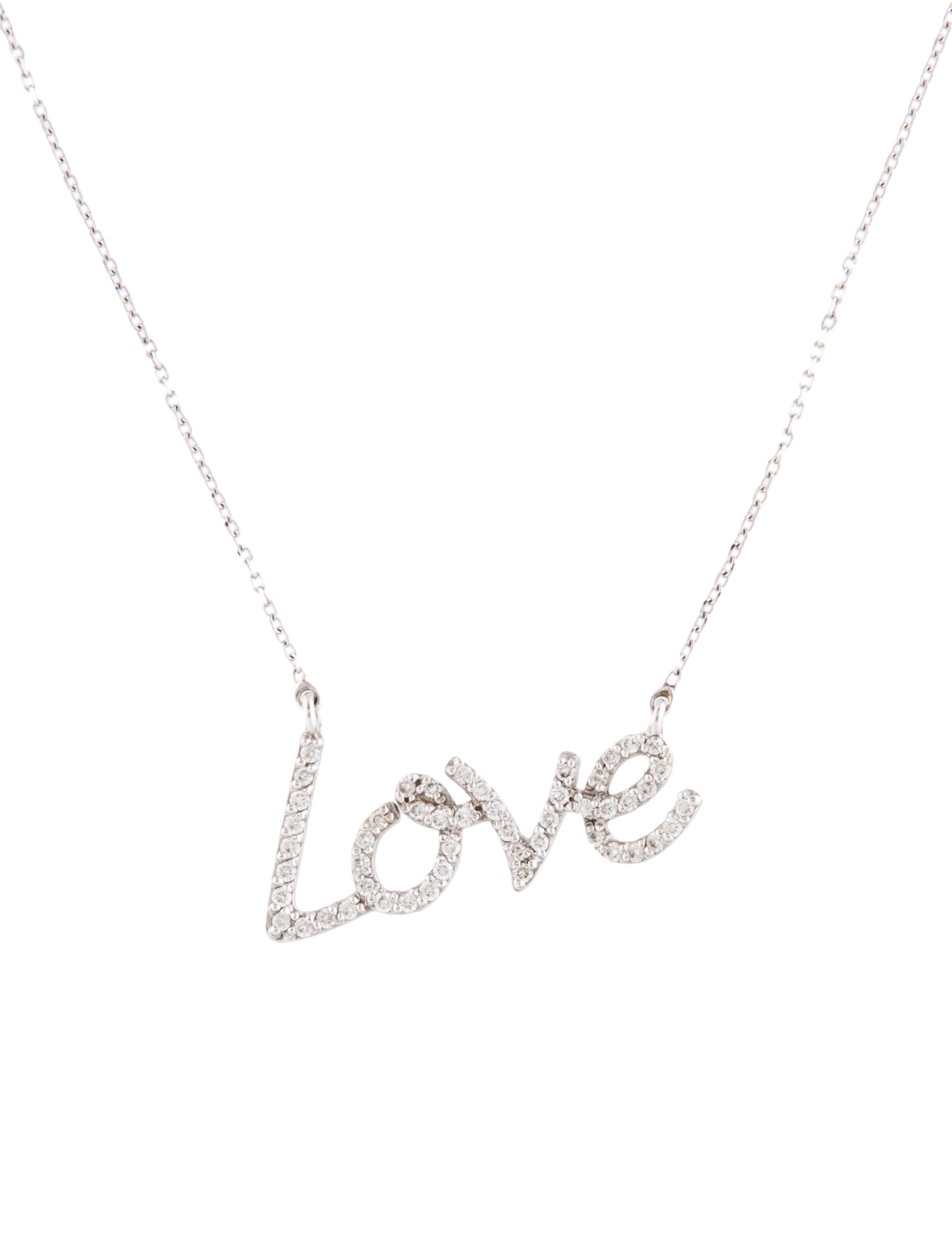 Roberto Coin 18K Diamond Cursive Letter M Pendant Necklace - 18K White ...