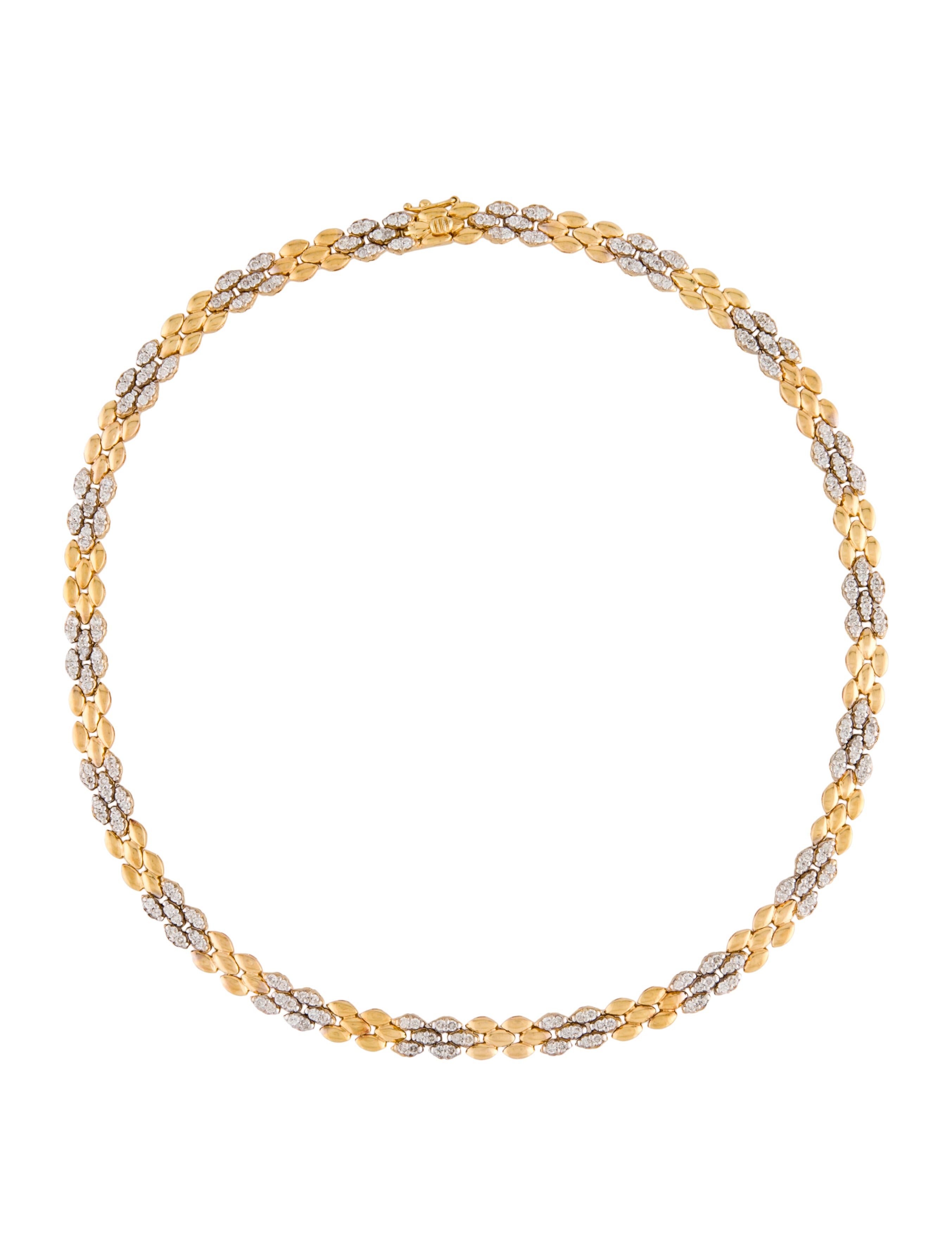 Necklace 14K Two-Tone Wide Rope Chain Necklace - 14K Yellow Gold Chain ...