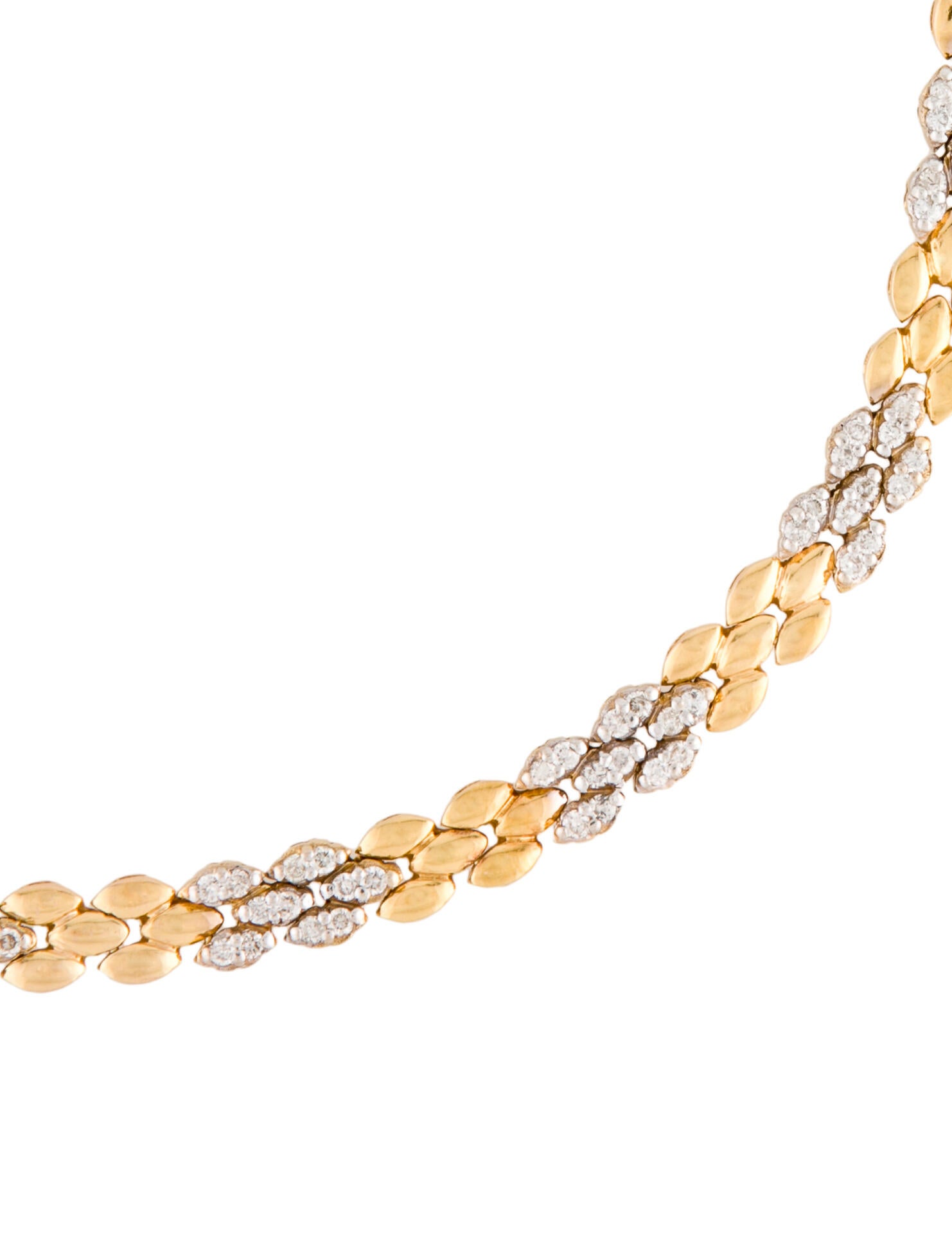 Necklace 14K Two-Tone Wide Rope Chain Necklace - 14K Yellow Gold Chain ...