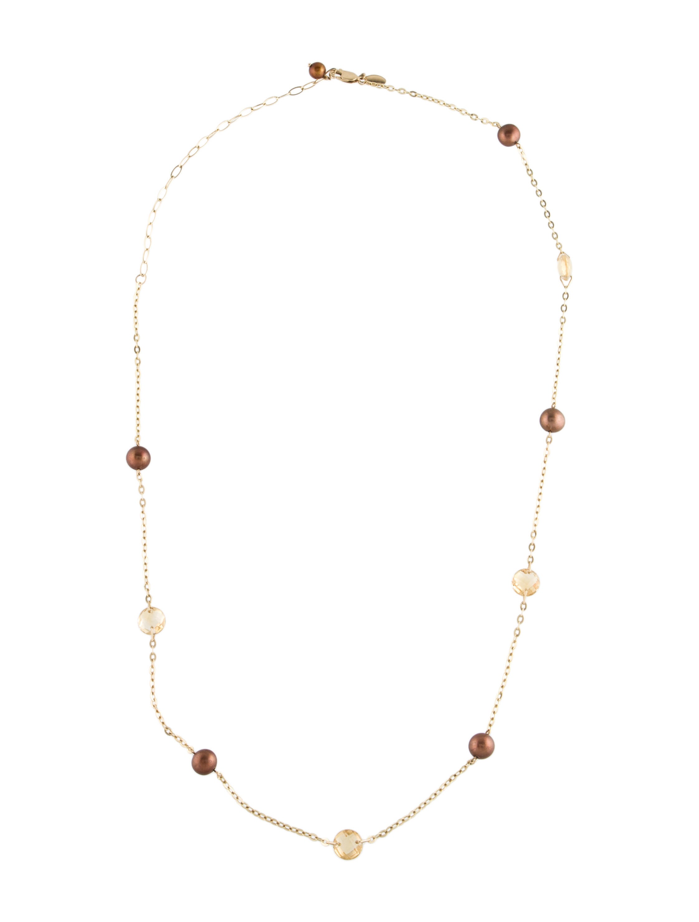 Meira T 14K Diamond Bezel Station Necklace - 14K Yellow Gold Station ...