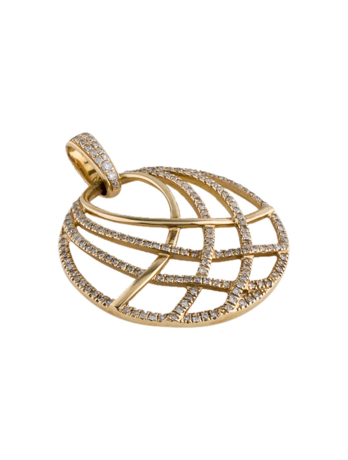 Jennifer Meyer 18K Diamond Good Luck Necklace - 18K Yellow Gold Pendant ...