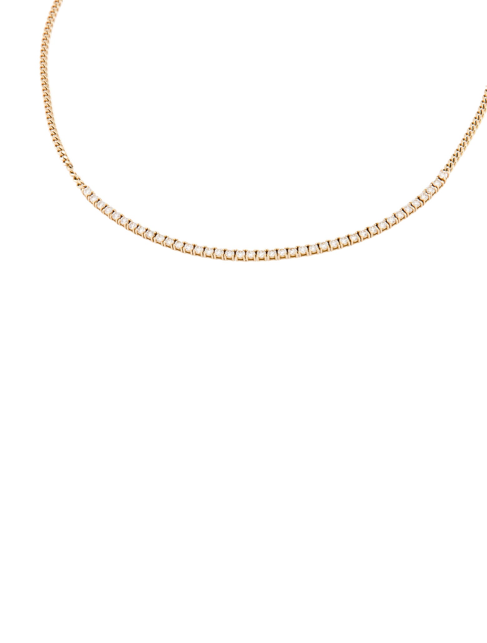 Christian Dior CD Choker Necklace - Gold-Tone Metal Choker, Necklaces ...