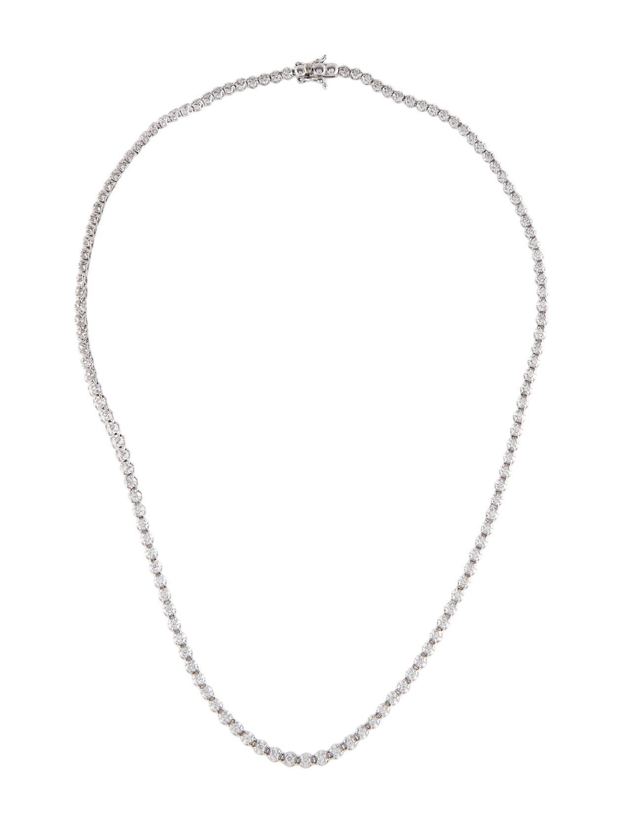 Necklace 18K 2.00ctw Diamond Collar Necklace - 18K White Gold Collar ...