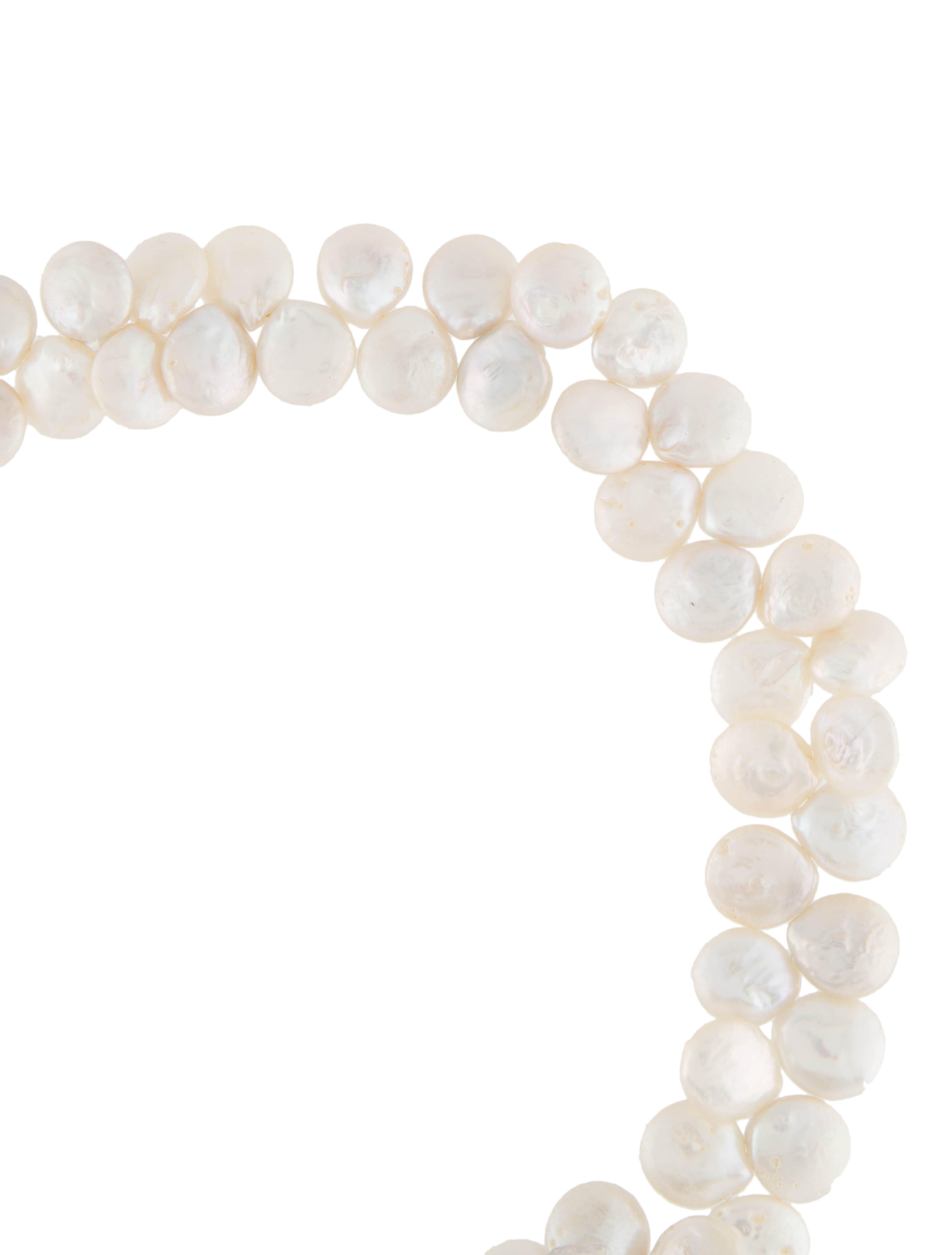 Tiffany & Co. 18K Signature Pearl Strand Necklace - 18K Yellow Gold ...