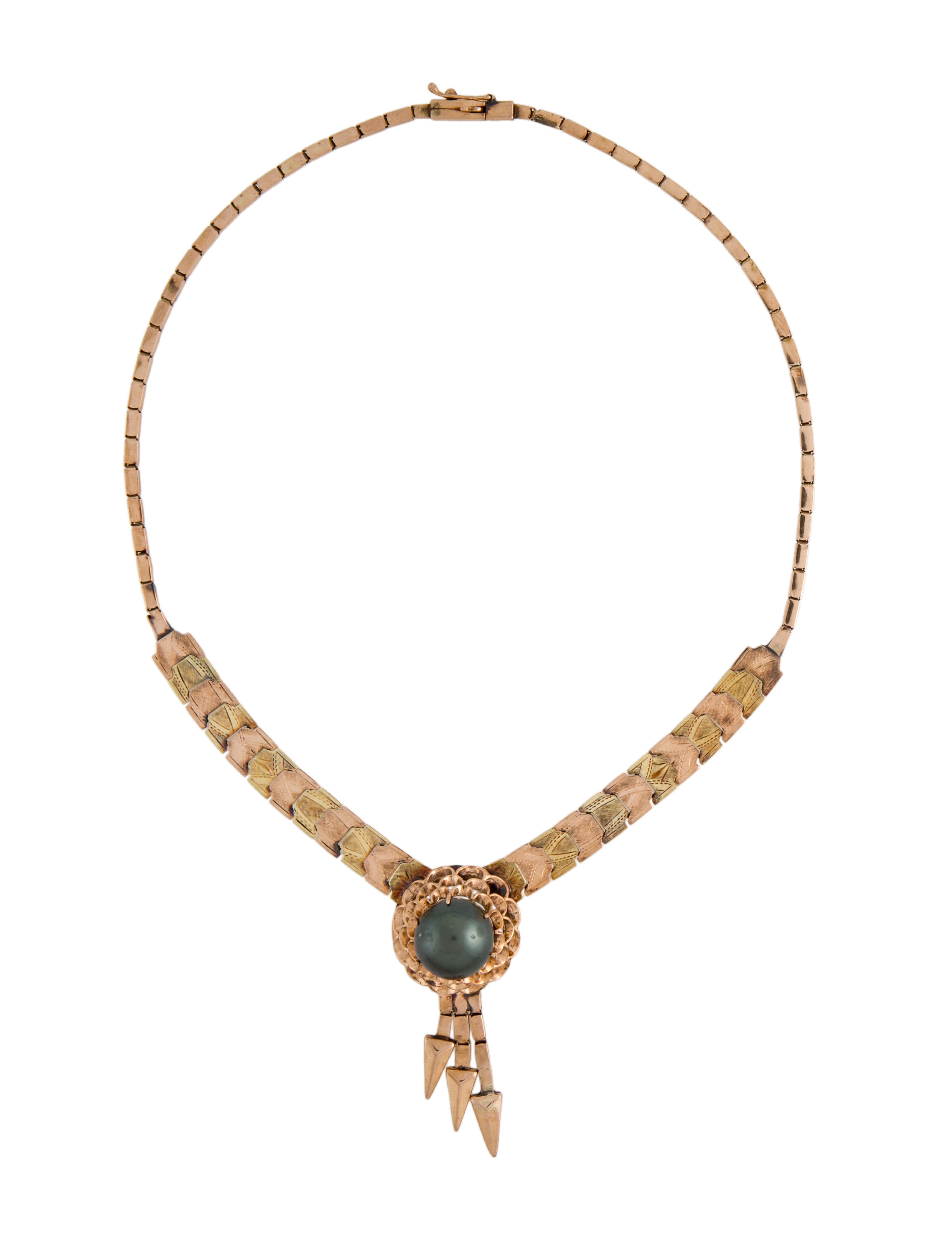 David Yurman Two-Tone Crossover Collar Necklace - 18K Yellow Gold ...