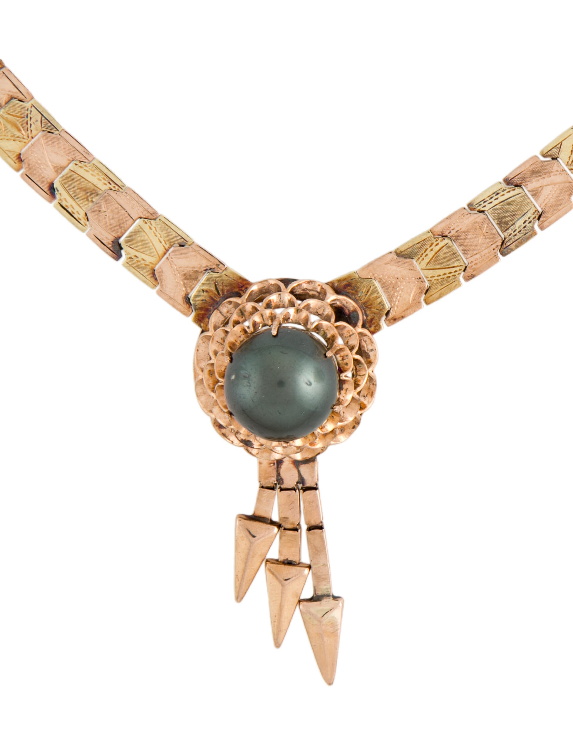 David Yurman Two-Tone Crossover Collar Necklace - 18K Yellow Gold ...