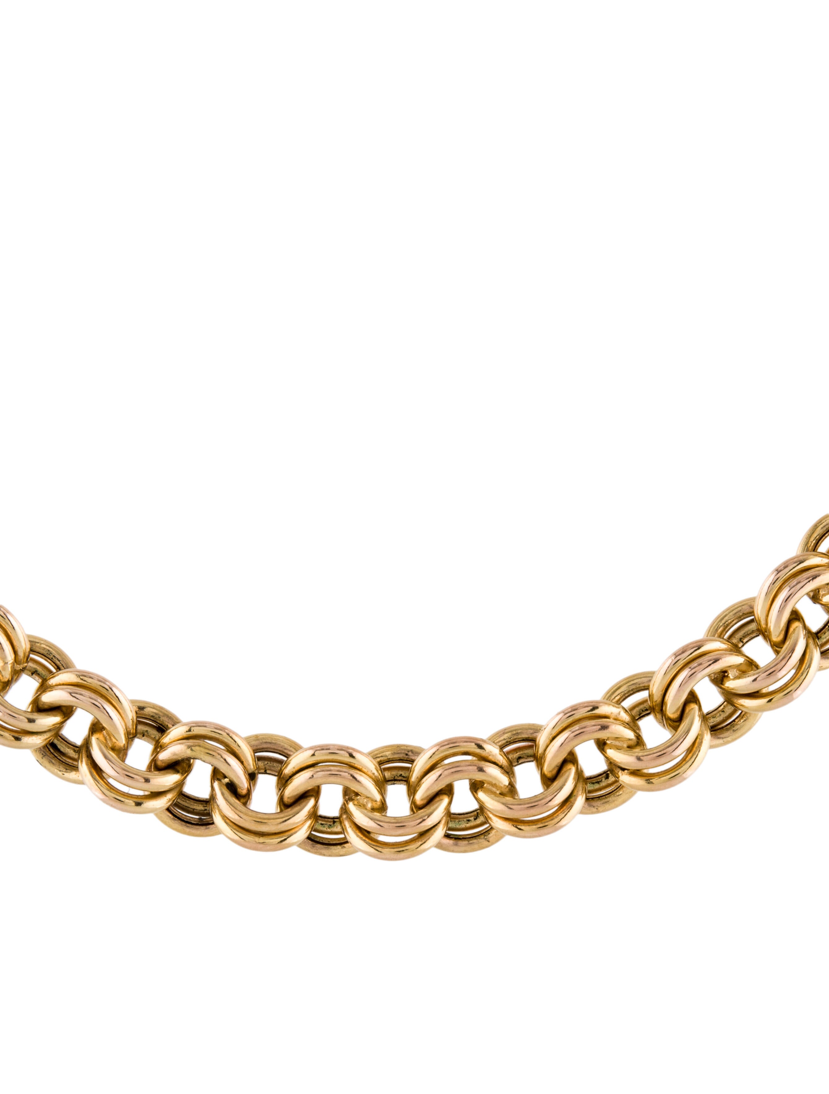 Necklace 14K Circle Link Necklace - Chain, Necklaces - NECKL207256 ...