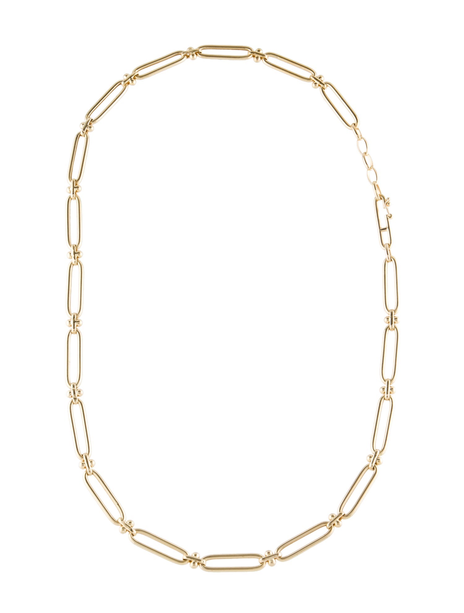 Cartier Santos De Cartier Link Necklace - 18K Yellow Gold Chain ...