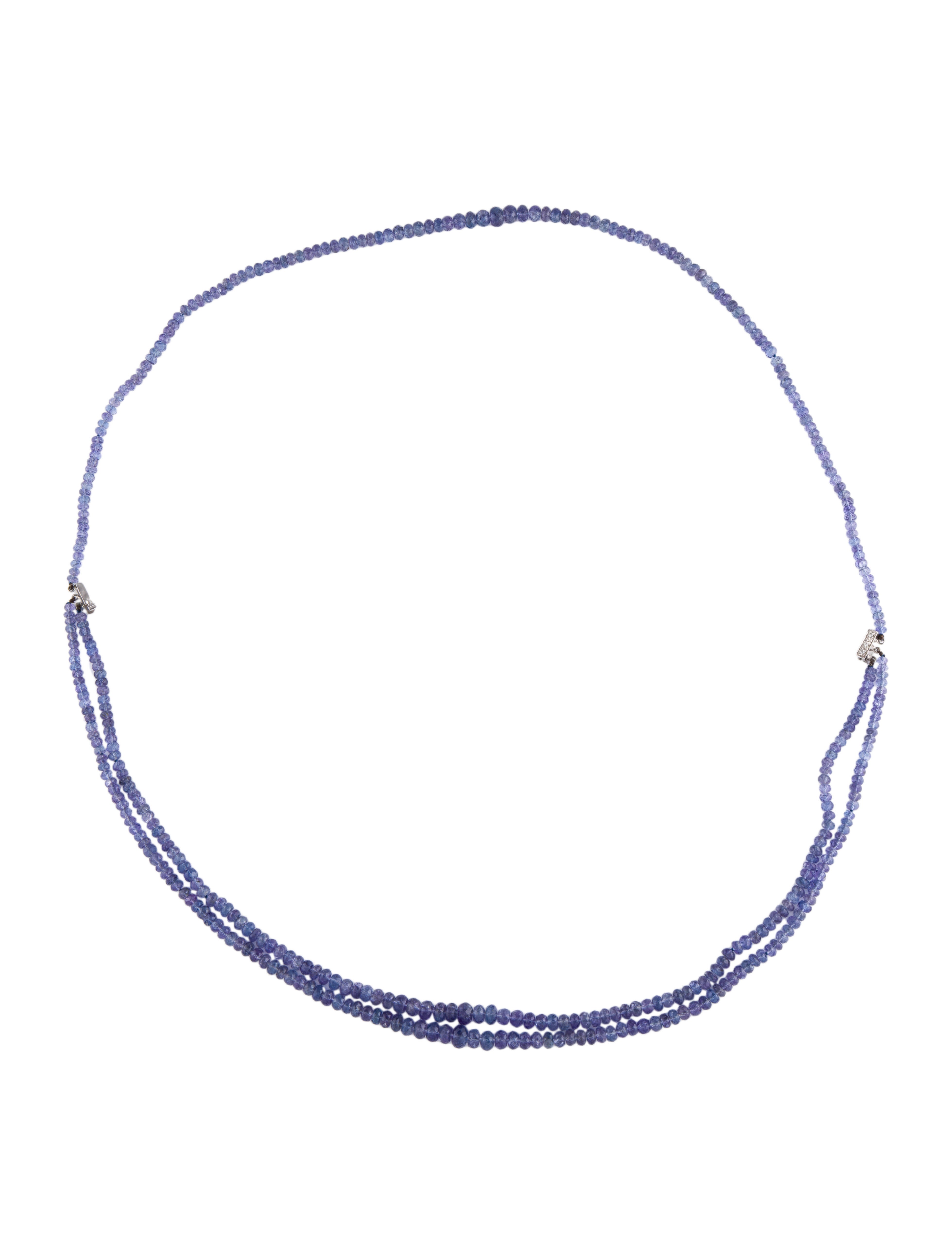 Necklace 18K Diamond Multistrand Necklace - 18K Yellow Gold Multistrand ...