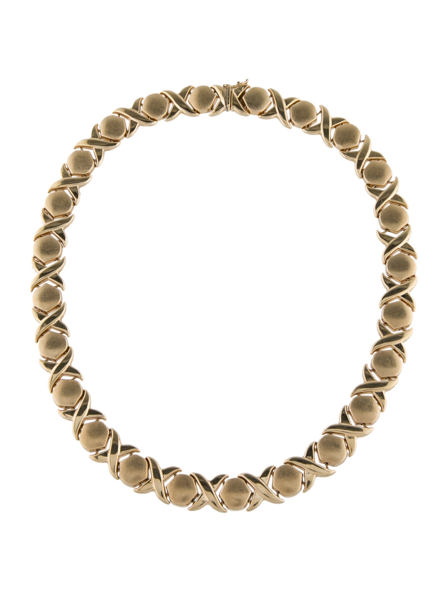Tiffany & Co. 18K Graduated Byzantine Collar Necklace - 18K Yellow Gold ...