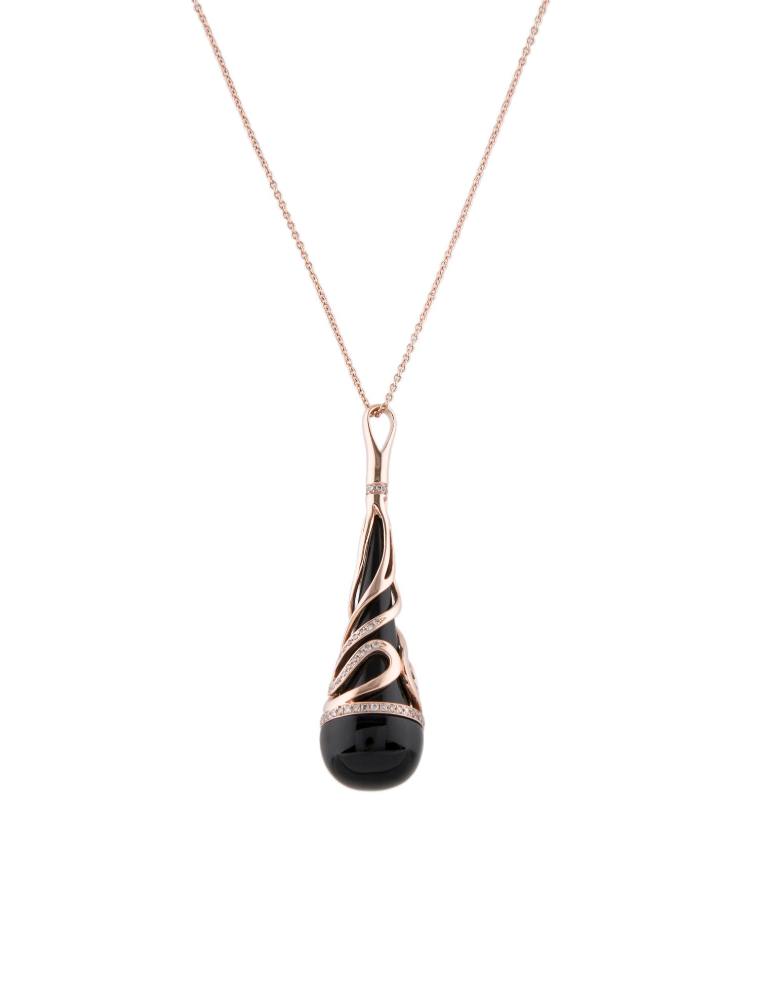 Pendant 14K Onyx Pendant - 14K Yellow Gold Pendant Necklace, Necklaces ...