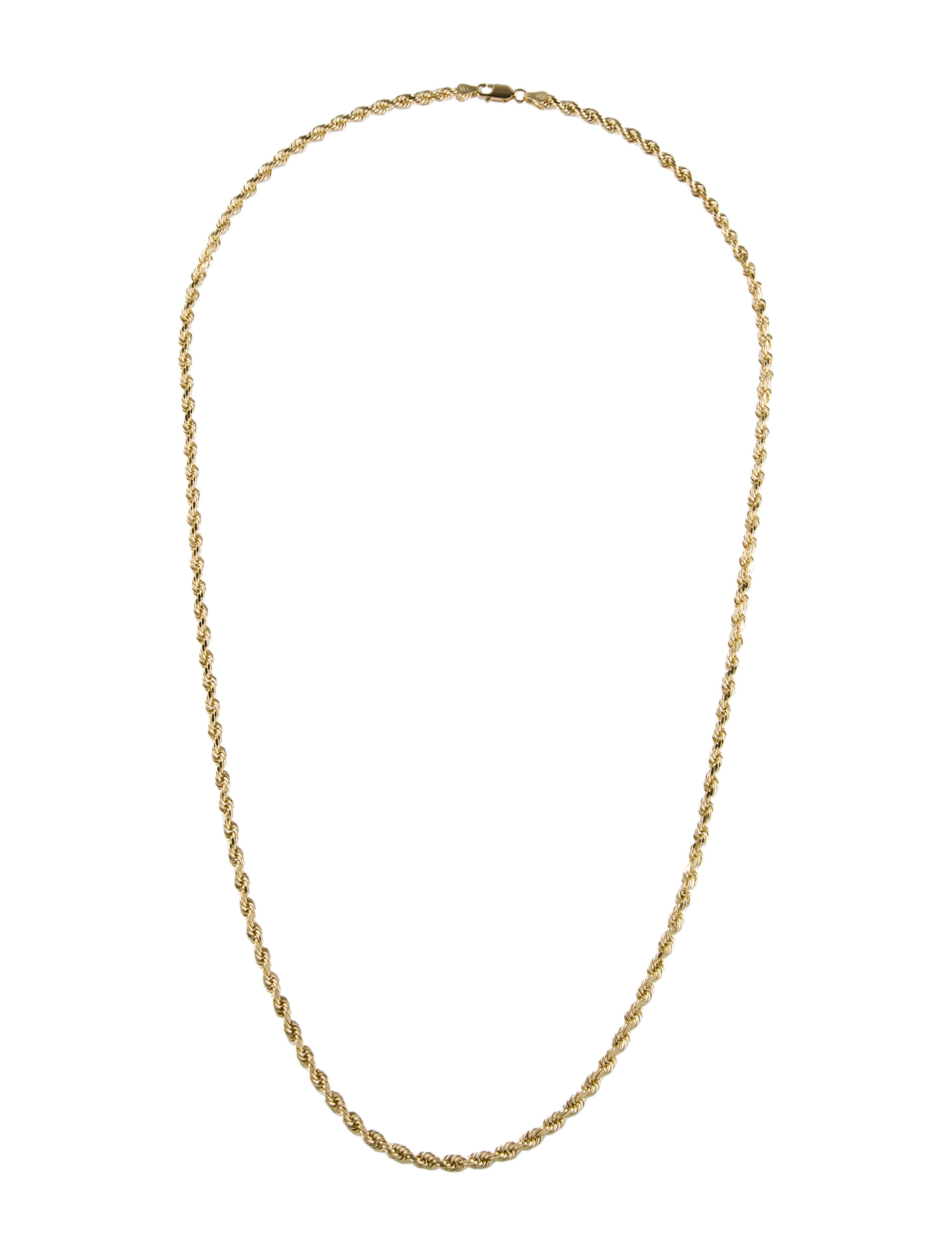 Necklace 14K Byzantine Square Chain Necklace - 14K Yellow Gold Chain ...