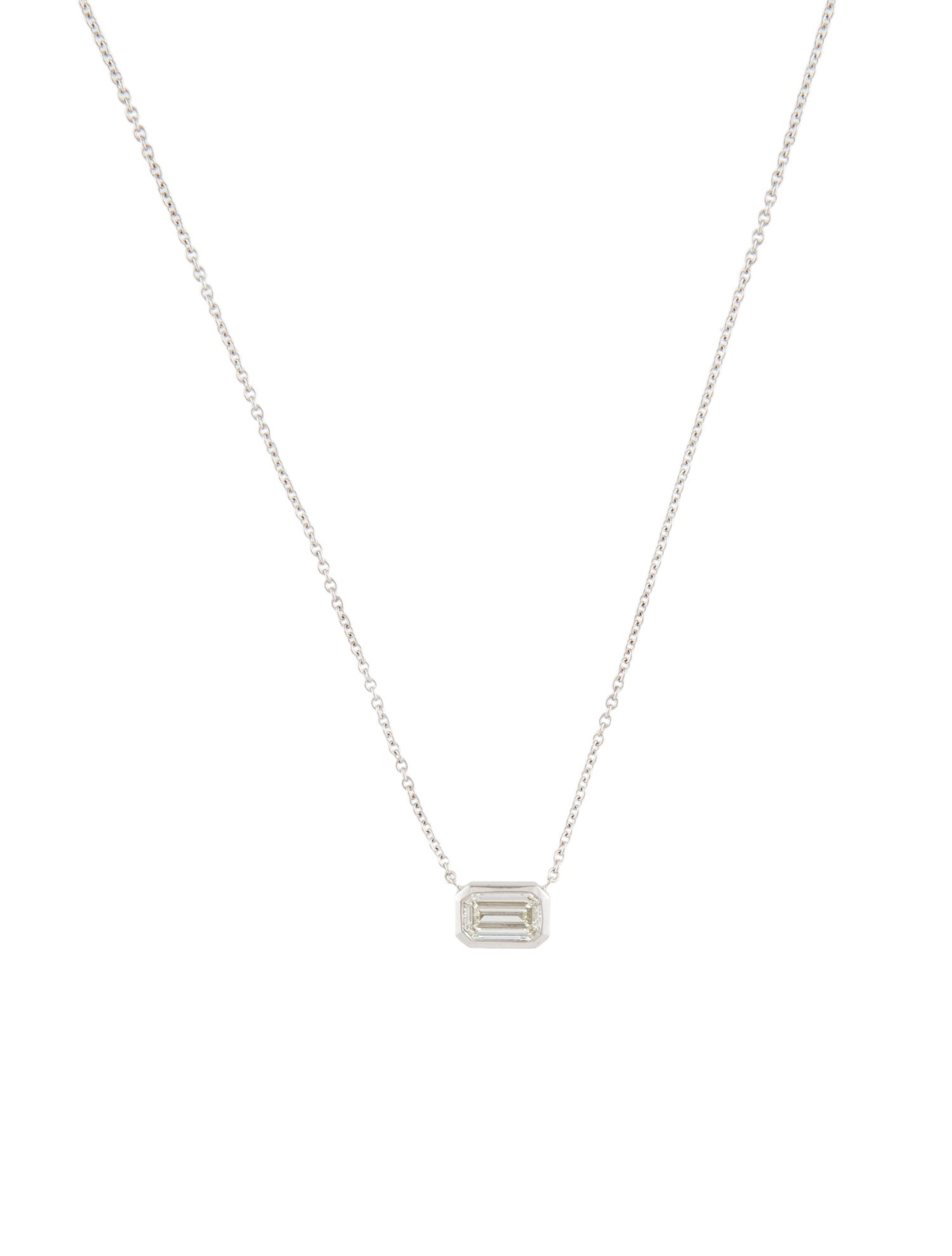 Necklace Danielle Designs 18K Diamond Pendant Necklace - Rhodium-Plated ...