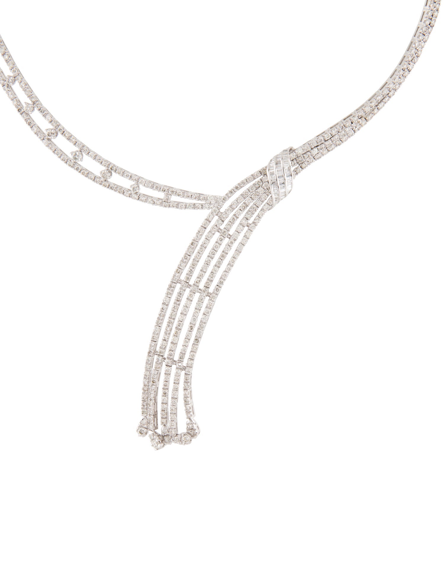 Necklace 18K Multistone & Diamond Filigree Collar Necklace - 18K Yellow ...