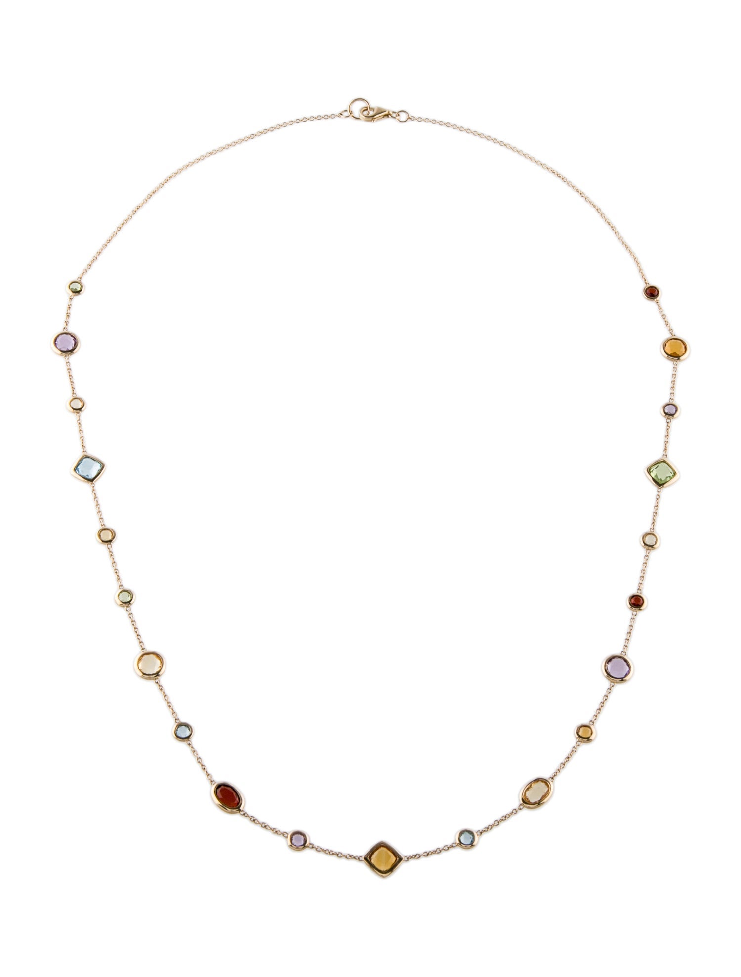 Badgley Mischka 14K 3.00ctw Lab-Grown Diamond Station Necklace - 14K ...