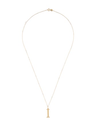 Necklace 14K Letter "T" Pendant Necklace - 14K Yellow Gold Pendant ...