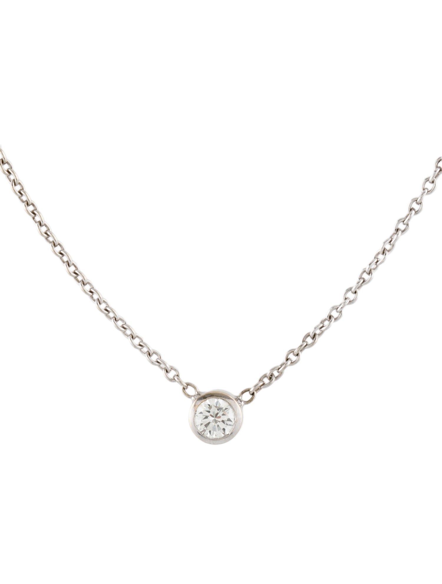Tiffany & Co. Diamonds by the Yard® Single Diamond Pendant - Sterling ...