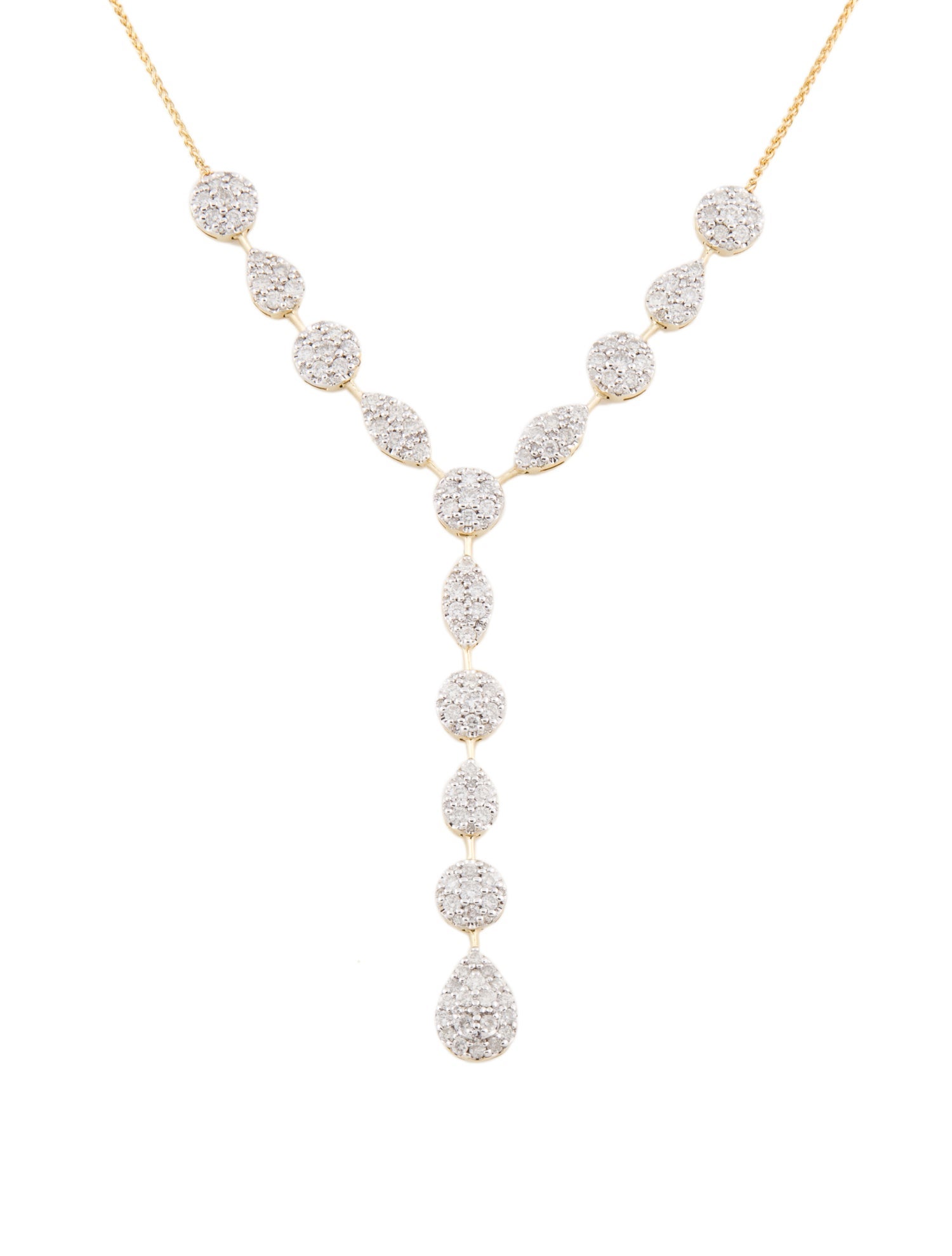 Necklace 14K 1.70ctw Diamond Lavalier Necklace - Lavalier, Necklaces ...