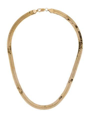 14K Flat Chain Necklace - Necklaces - NECKL23314 | The RealReal