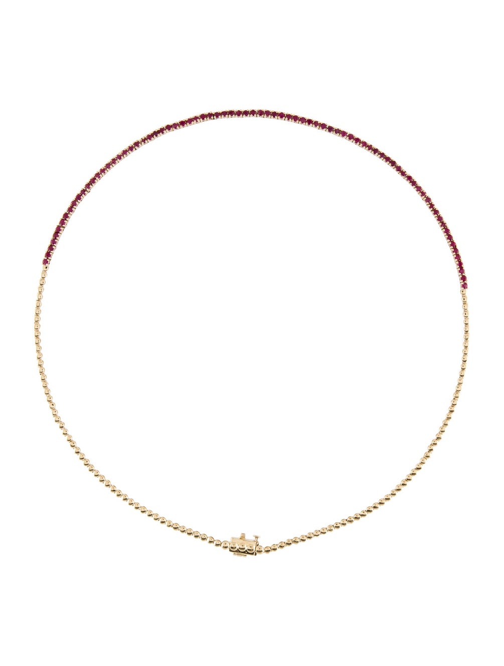 Necklace 14K Ruby Chain Necklace - 14K Yellow Gold Chain, Necklaces ...