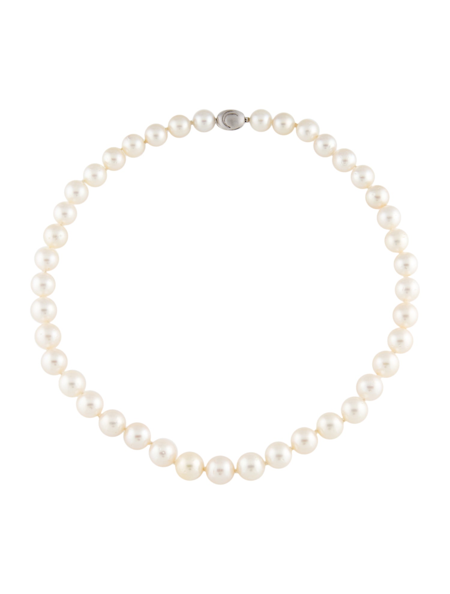 Tiffany & Co. 18K Akoya Essential Pearls Necklace - 18K White Gold Bead ...