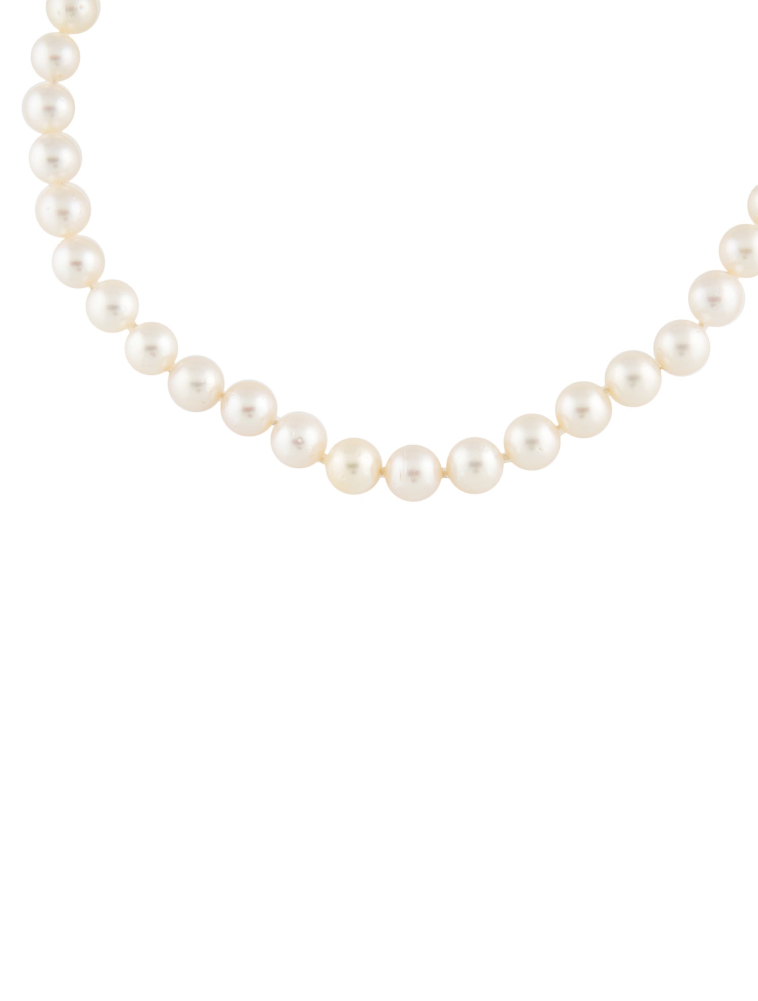 Tiffany & Co. 18K Akoya Essential Pearls Necklace - 18K White Gold Bead ...