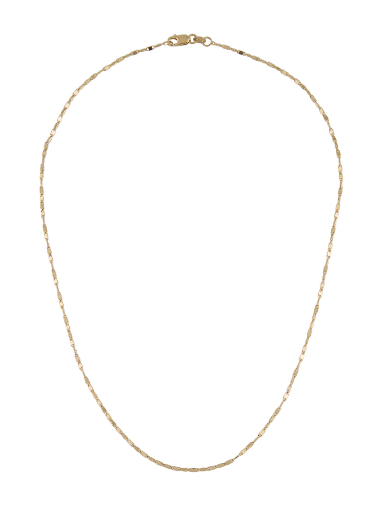 Necklace 14K Streamer Chain Necklace - 14K Yellow Gold Chain, Necklaces ...