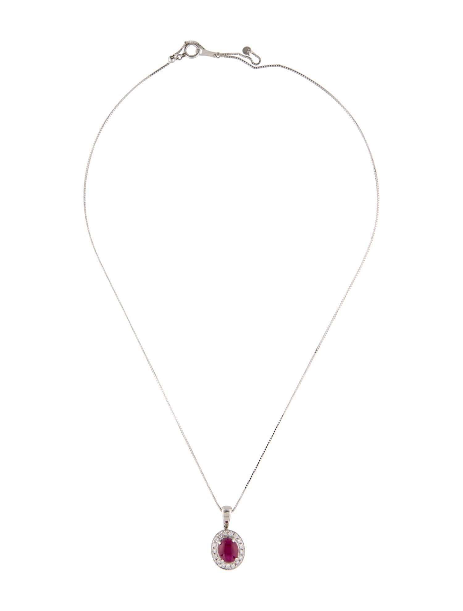 Necklace Platinum 2.31ct Ruby & Diamond Pendant Necklace - Pendant Necklace, Necklaces ...