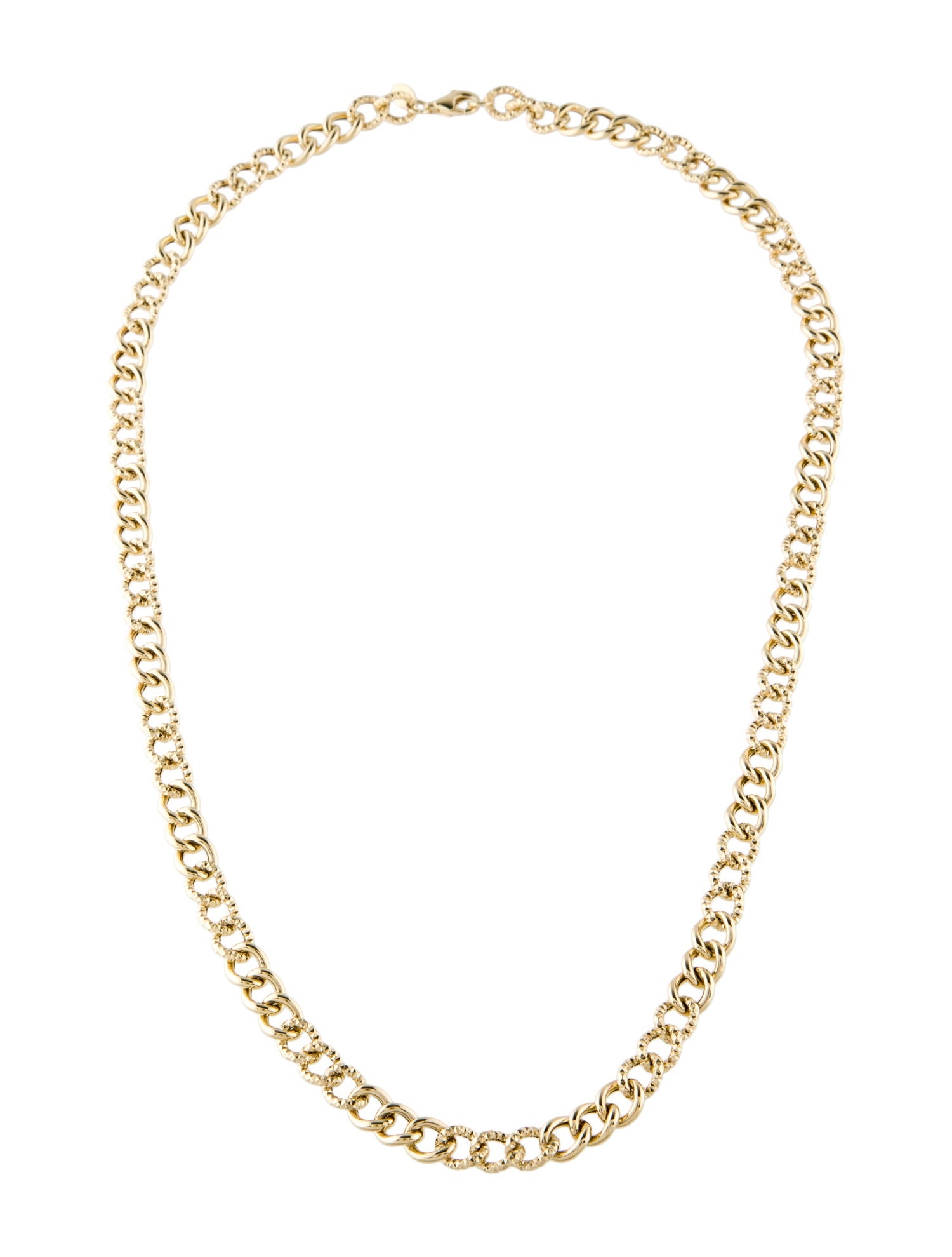 Necklace 14K Woven Serpentine Chain Necklace - 14K Yellow Gold Chain ...