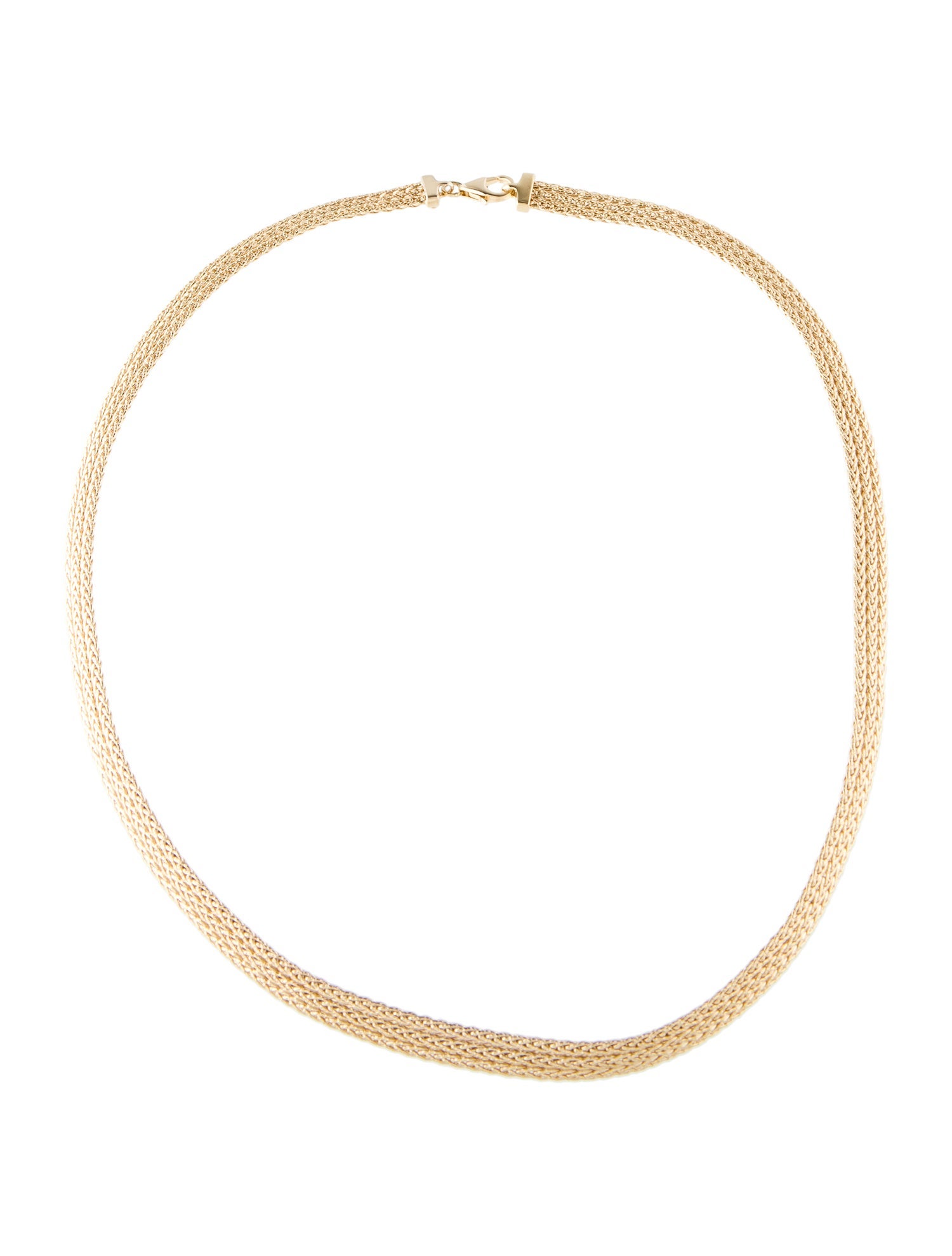 Tiffany & Co. 18K Tiffany T Link Necklace - 18K Yellow Gold Chain ...